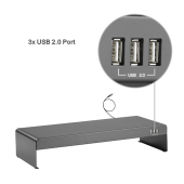 Smart Steel Monitor Riser with USB Ports Supplier and Manufacturer- LUMI