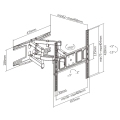 Affordable Full-Motion TV Wall Mount for Double Stud Supplier and ...
