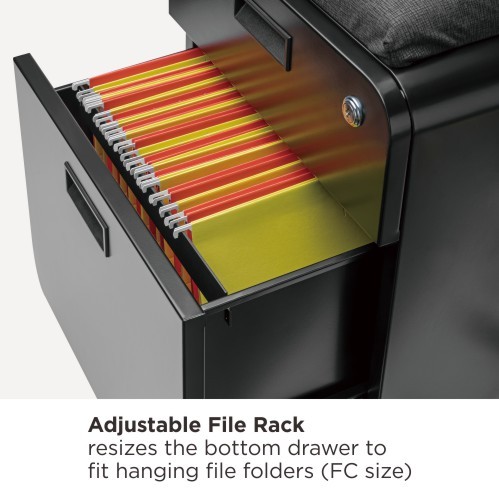2-Drawer Locking Mobile File Cabinet with Cushion Supplier and ...