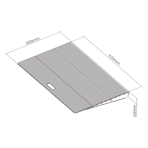One-Sided Aluminum Wheelchair Threshold Ramp Supplier and Manufacturer ...