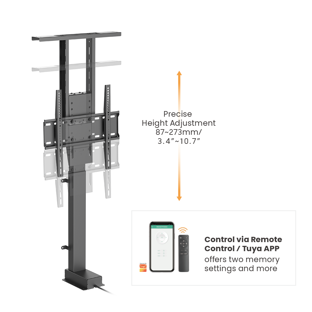 Medium Motorized TV Lift Stand Powered By Tuya Supplier and ...