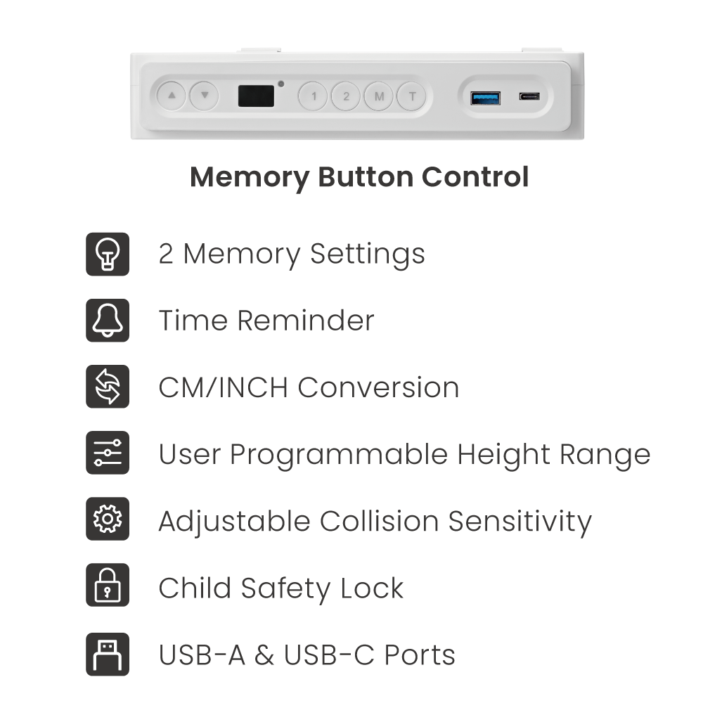 Single Motor Sit-Stand Desk with Drawer & Memory Control Supplier and ...