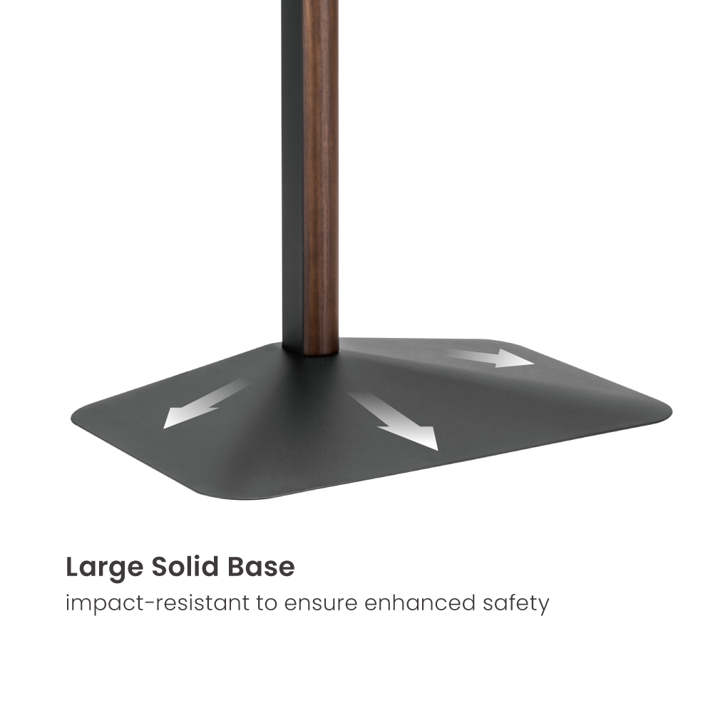 Single-Column Supersized Sturdy Base TV Floor Stand with 3-Level Height ...