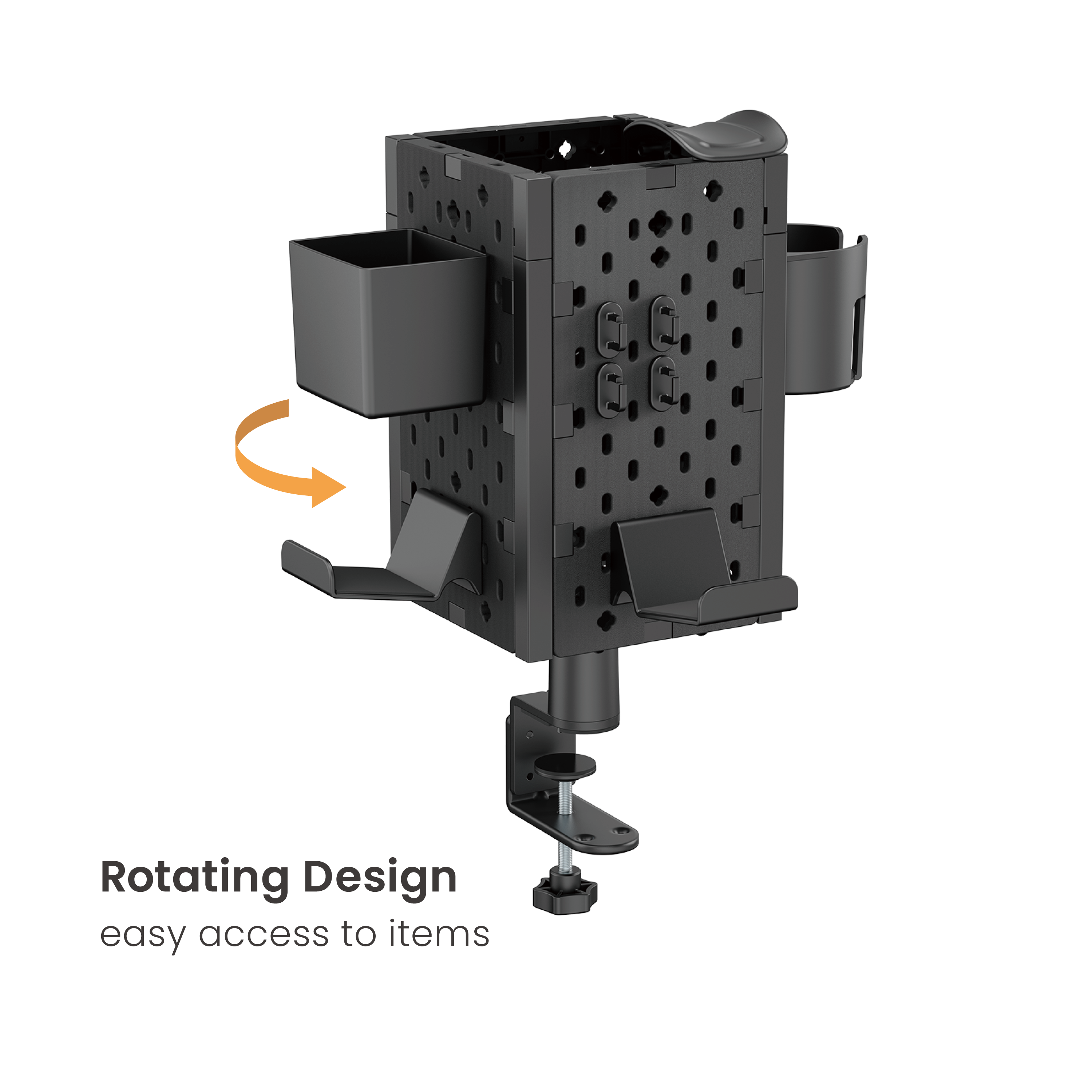 4-Piece Desk Mounted Rotating Pegboard Supplier and Manufacturer- LUMI