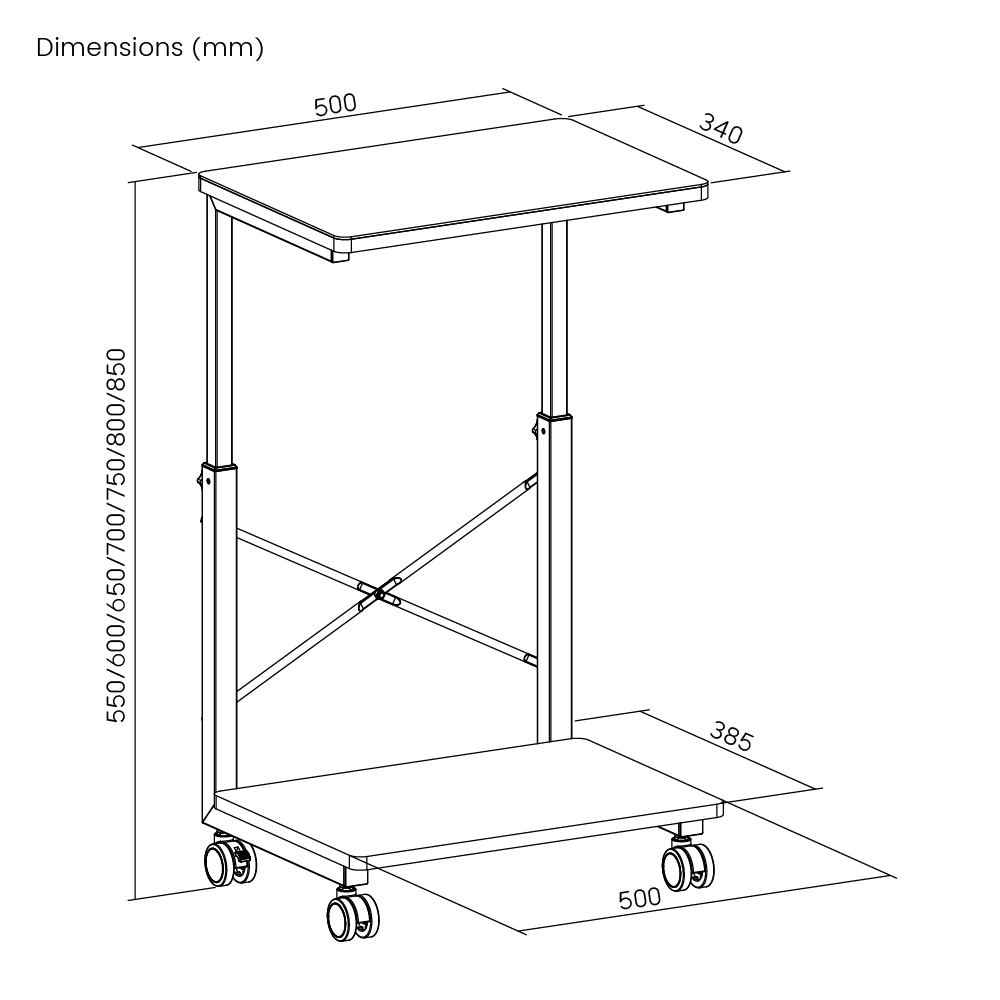 Mobile Height Adjustable CPU Floor Stand Supplier and Manufacturer- LUMI