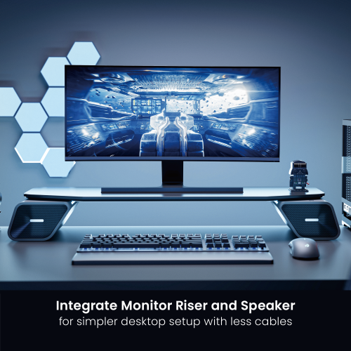 Large Monitor Riser with Built-in Speakers and RGB Lighting Supplier ...