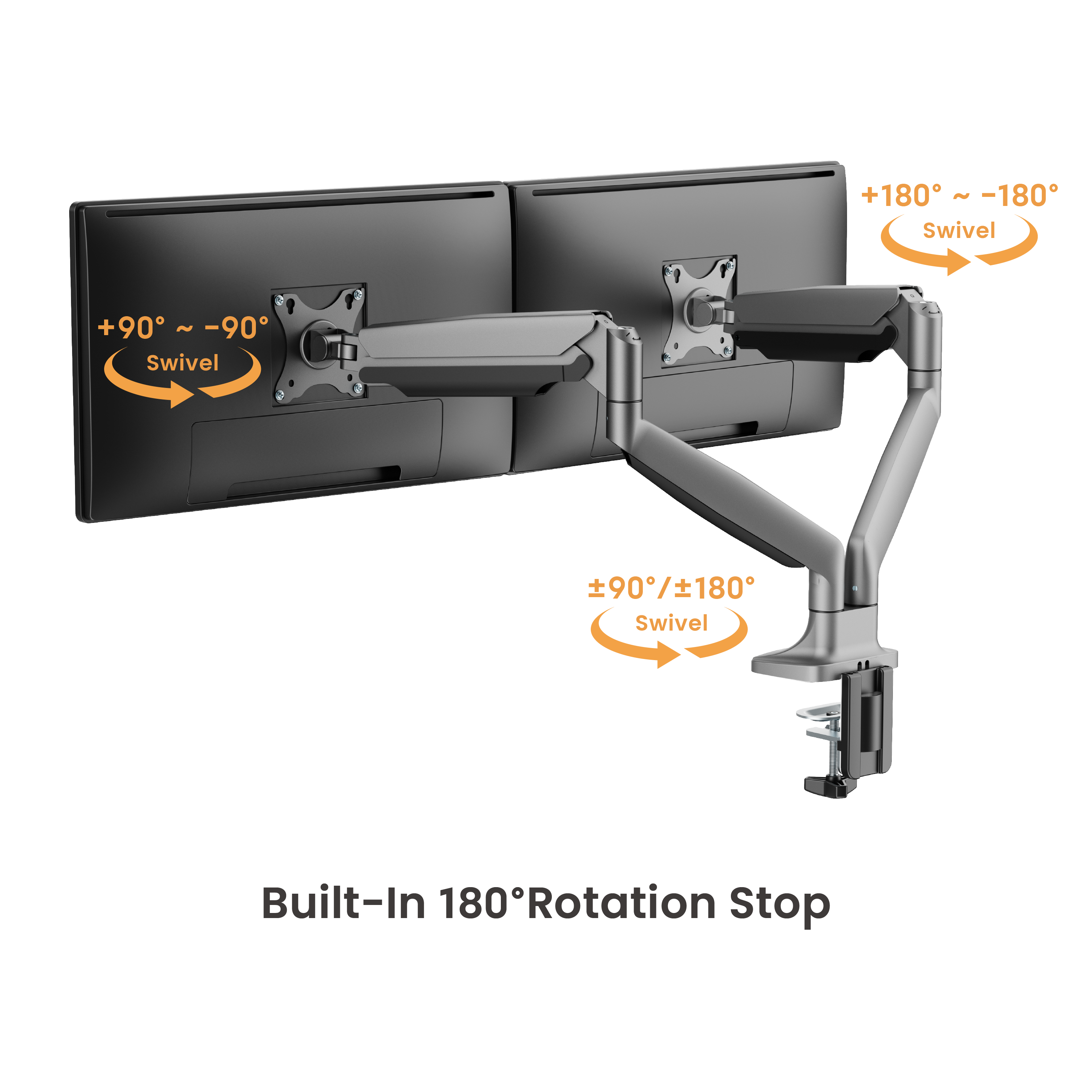 Dual Screen Heavy-Duty Gas Spring Monitor Arm Supplier and Manufacturer ...