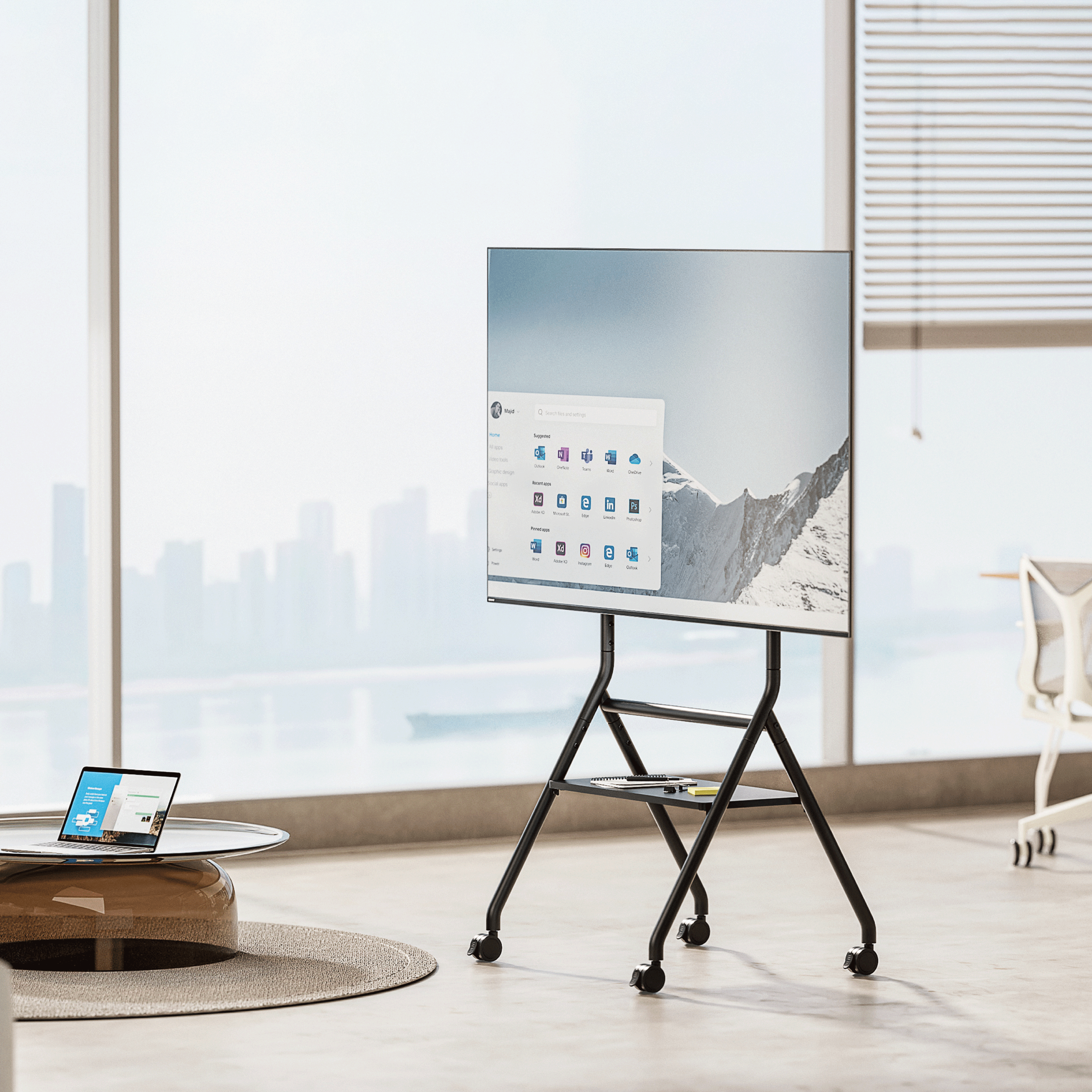 Minimalist Heavy-Duty Studio TV Cart Supplier and Manufacturer- LUMI