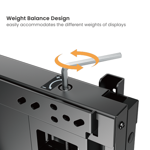 Manual Height-Adjustable Display Wall Mount Supplier and Manufacturer- LUMI