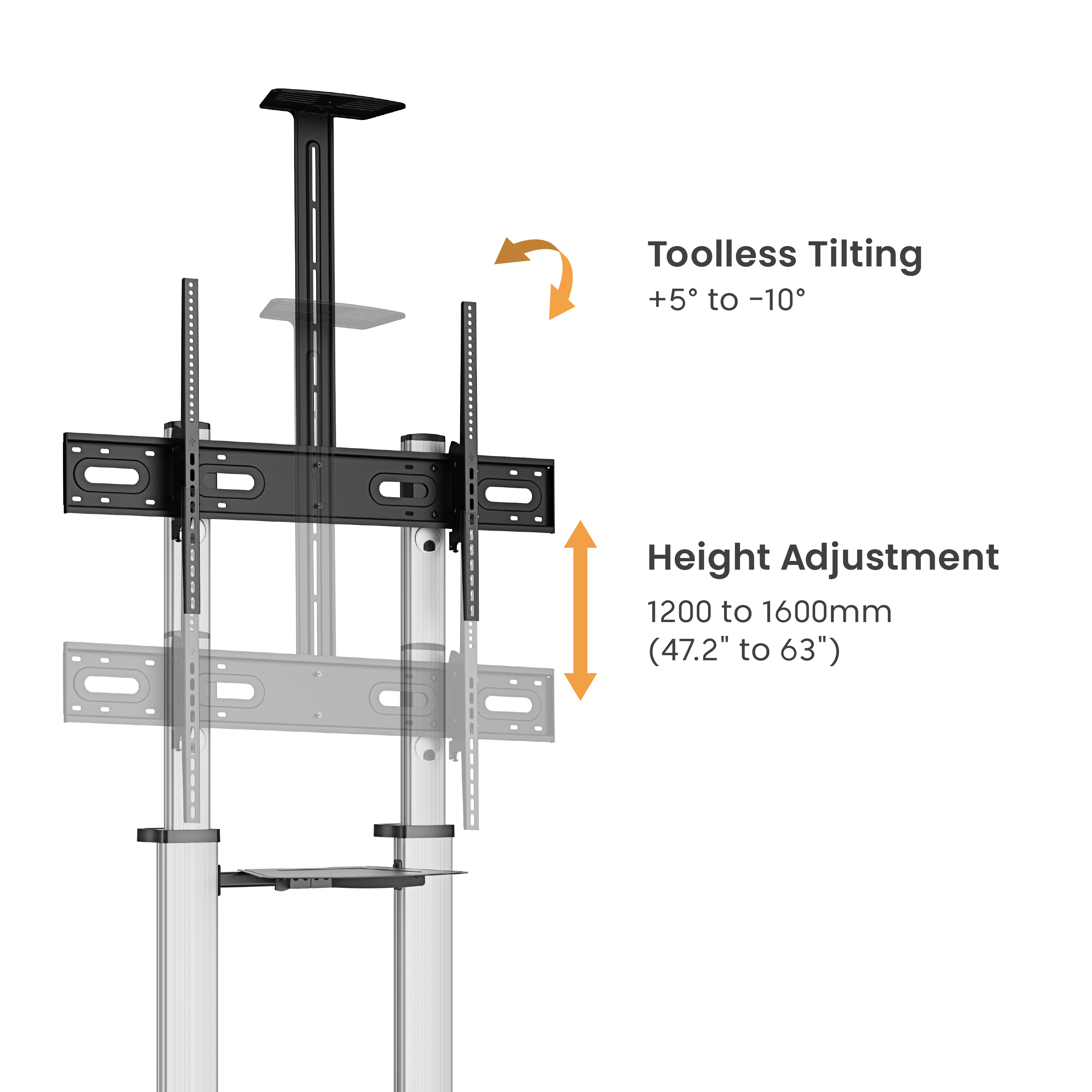 Cost-Effective Aluminum TV Cart Supplier and Manufacturer- LUMI