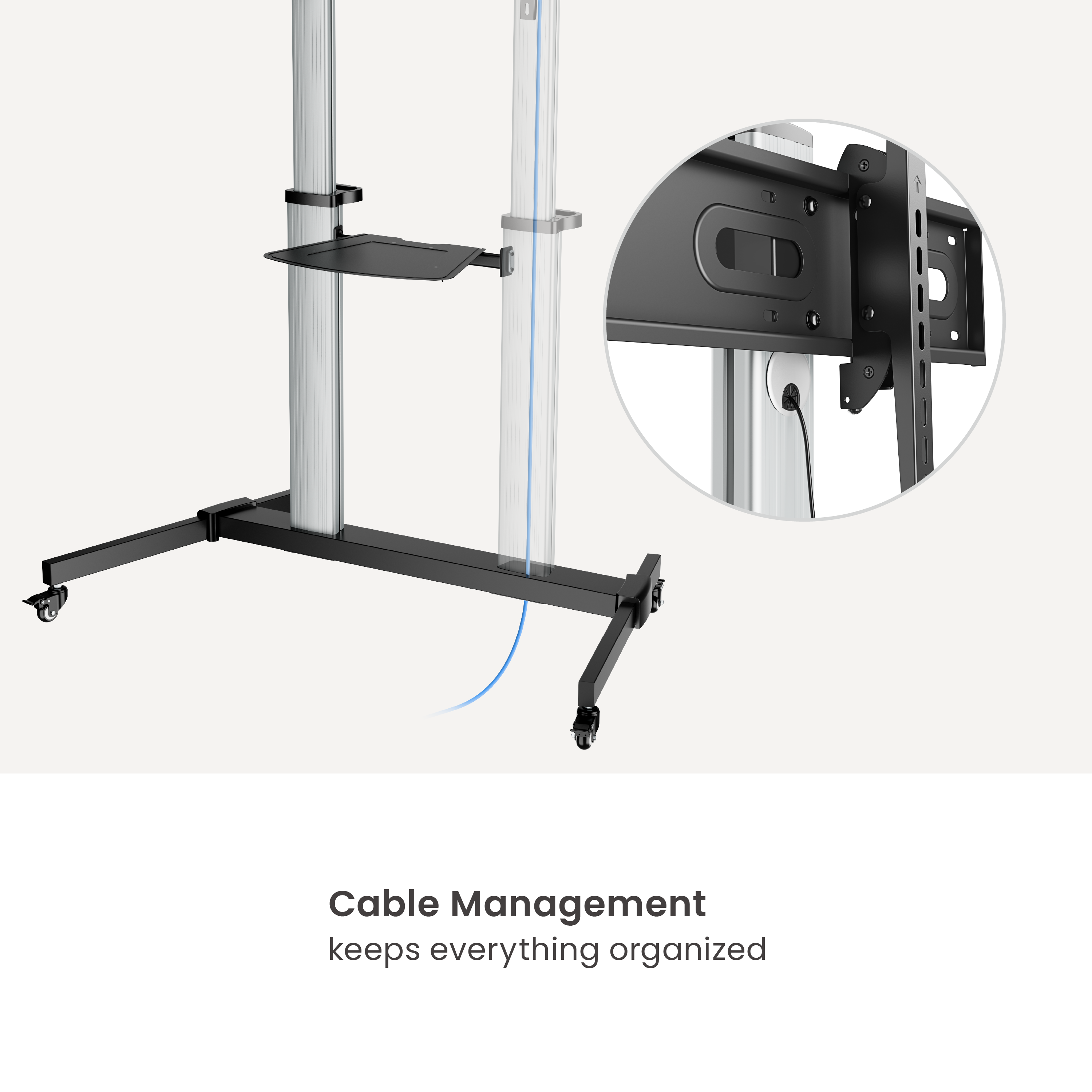 Cost-Effective Aluminum TV Cart Supplier and Manufacturer- LUMI