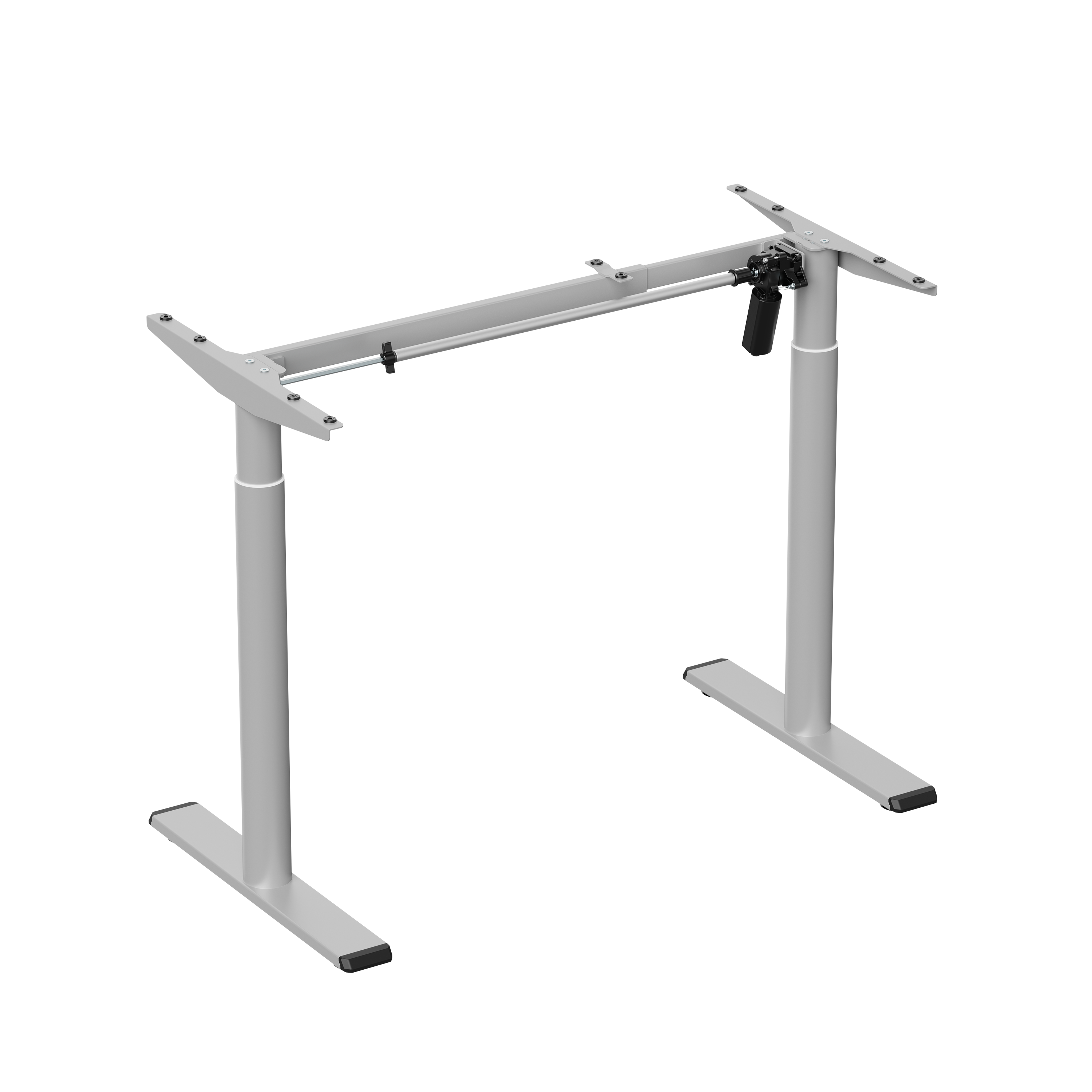 Round Columns 2-Stage Single-Motor Sit-Stand Desk Frame Supplier and ...