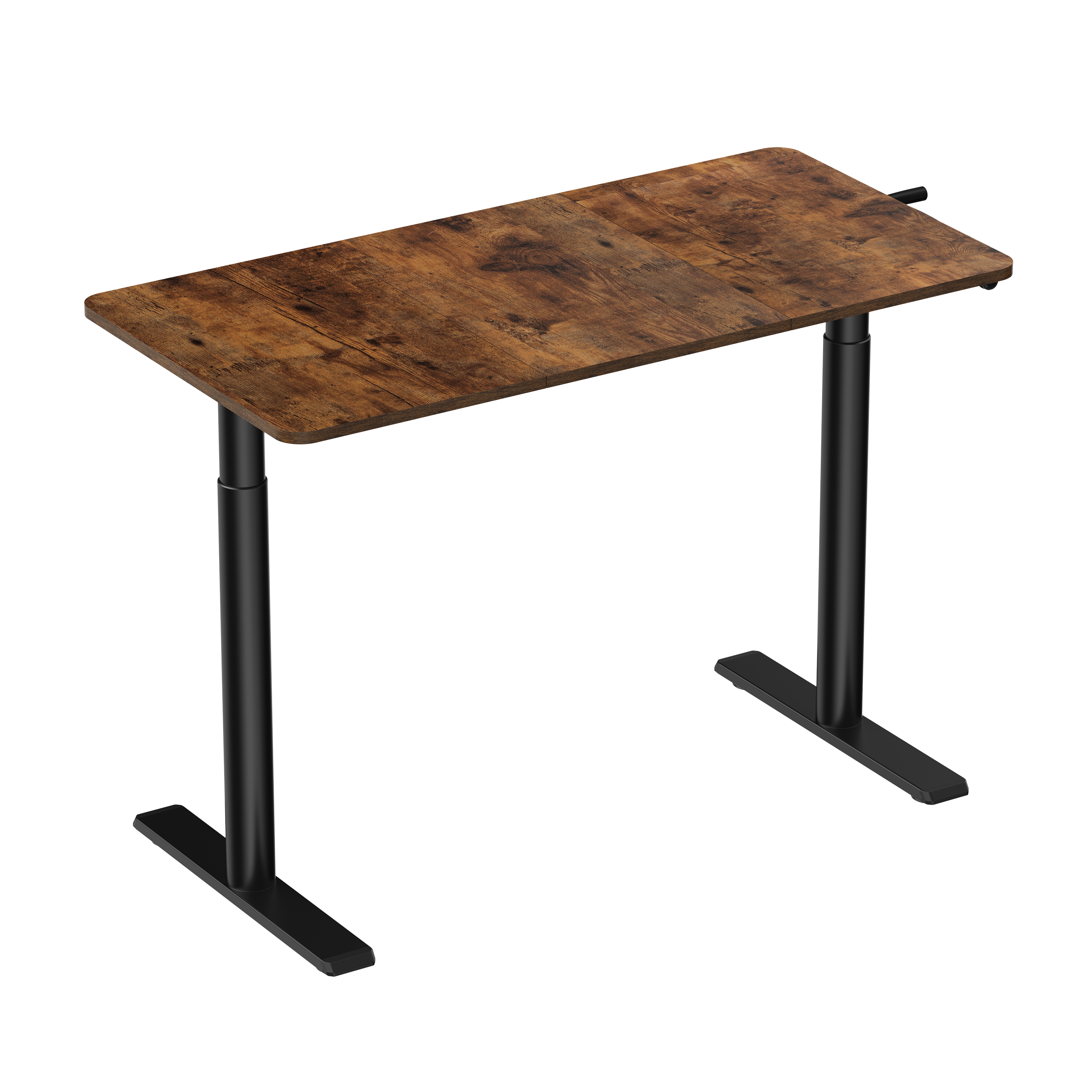 Round Columns Manual Height-Adjustable Desk Supplier and Manufacturer- LUMI