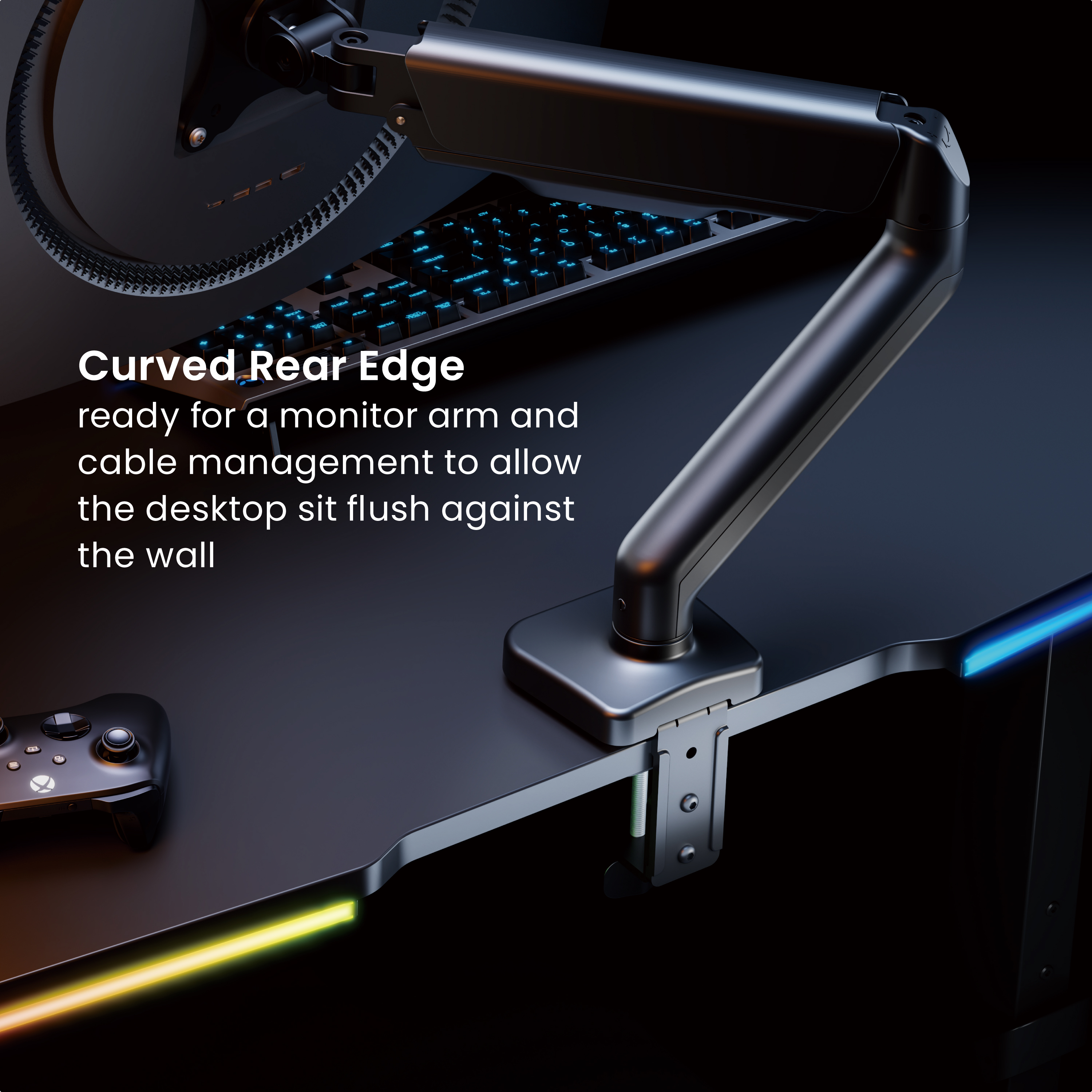 Heavy-Duty RGB Lighting Gaming Desk Supplier and Manufacturer- LUMI