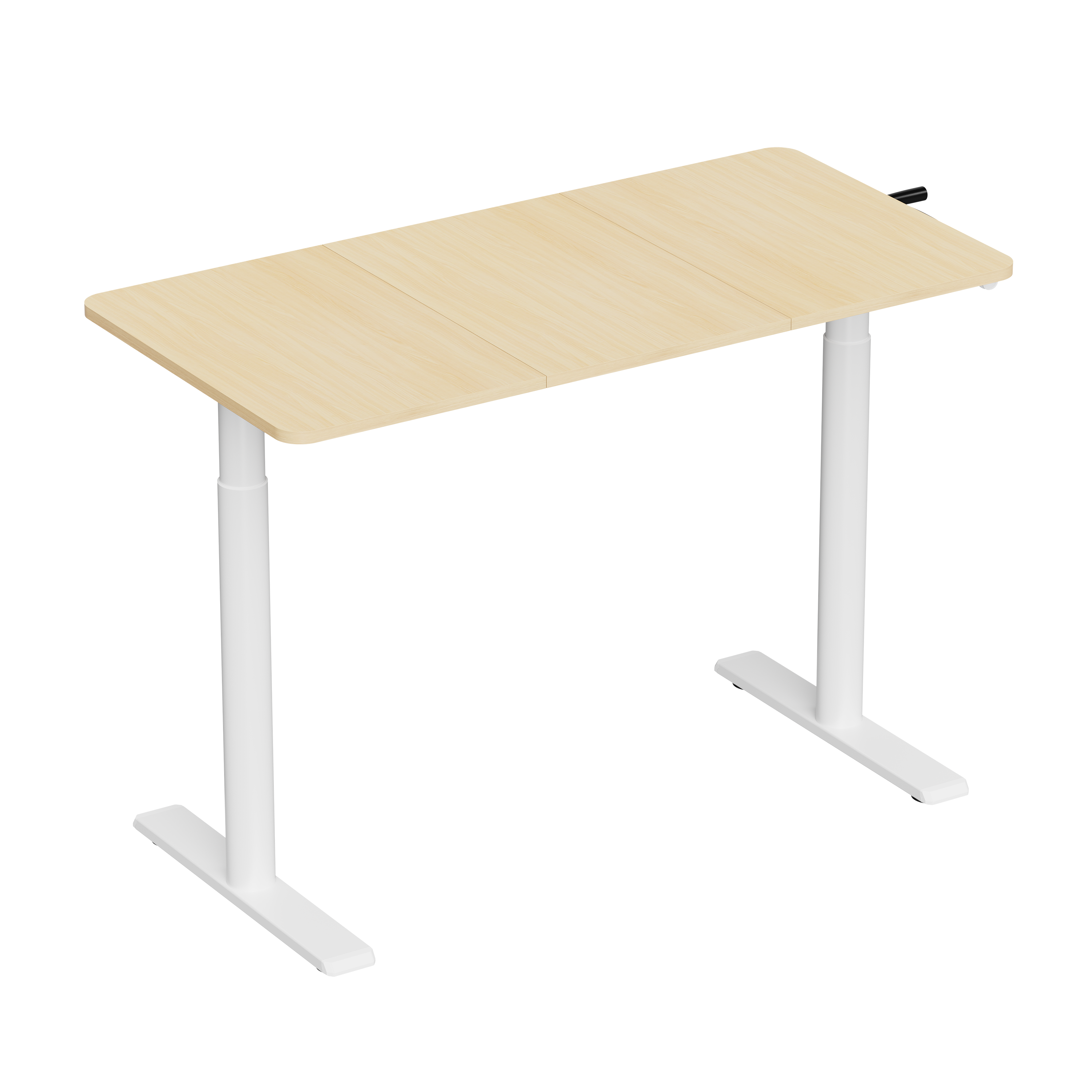 Round Columns Manual Height-Adjustable Desk Supplier and Manufacturer- LUMI