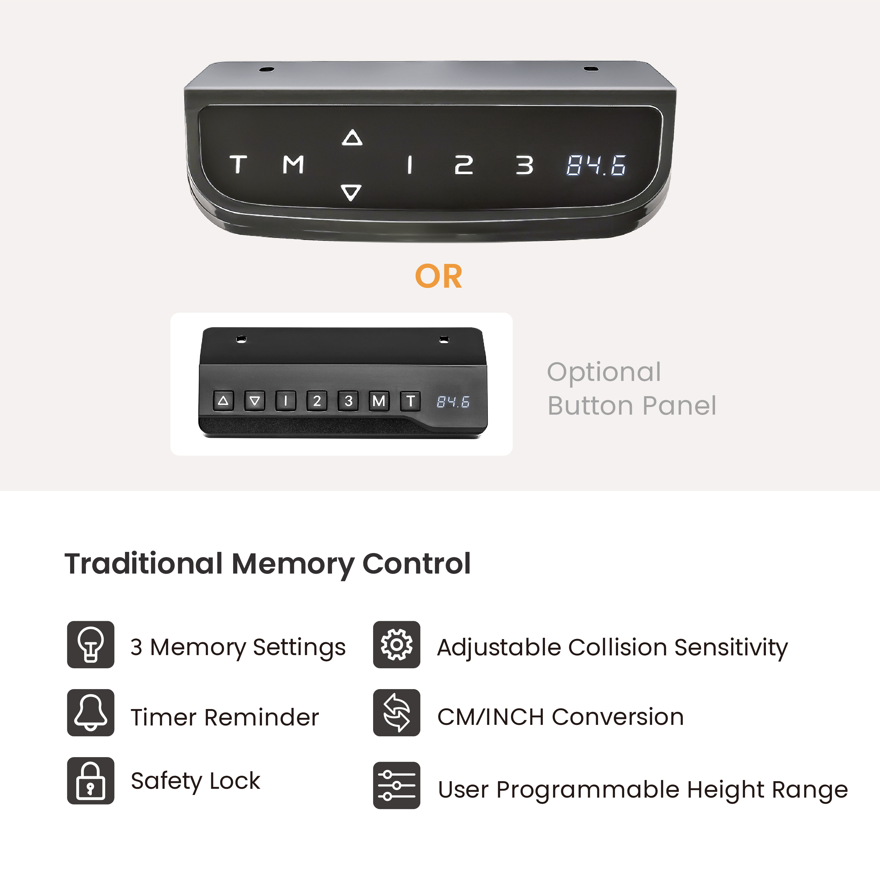 Smart Dual-Motor Sit-Stand Desks With APP Control (3-Stage, Standard ...