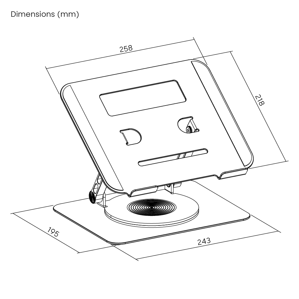 360° Rotating Foldable Laptop Riser Supplier and Manufacturer- LUMI