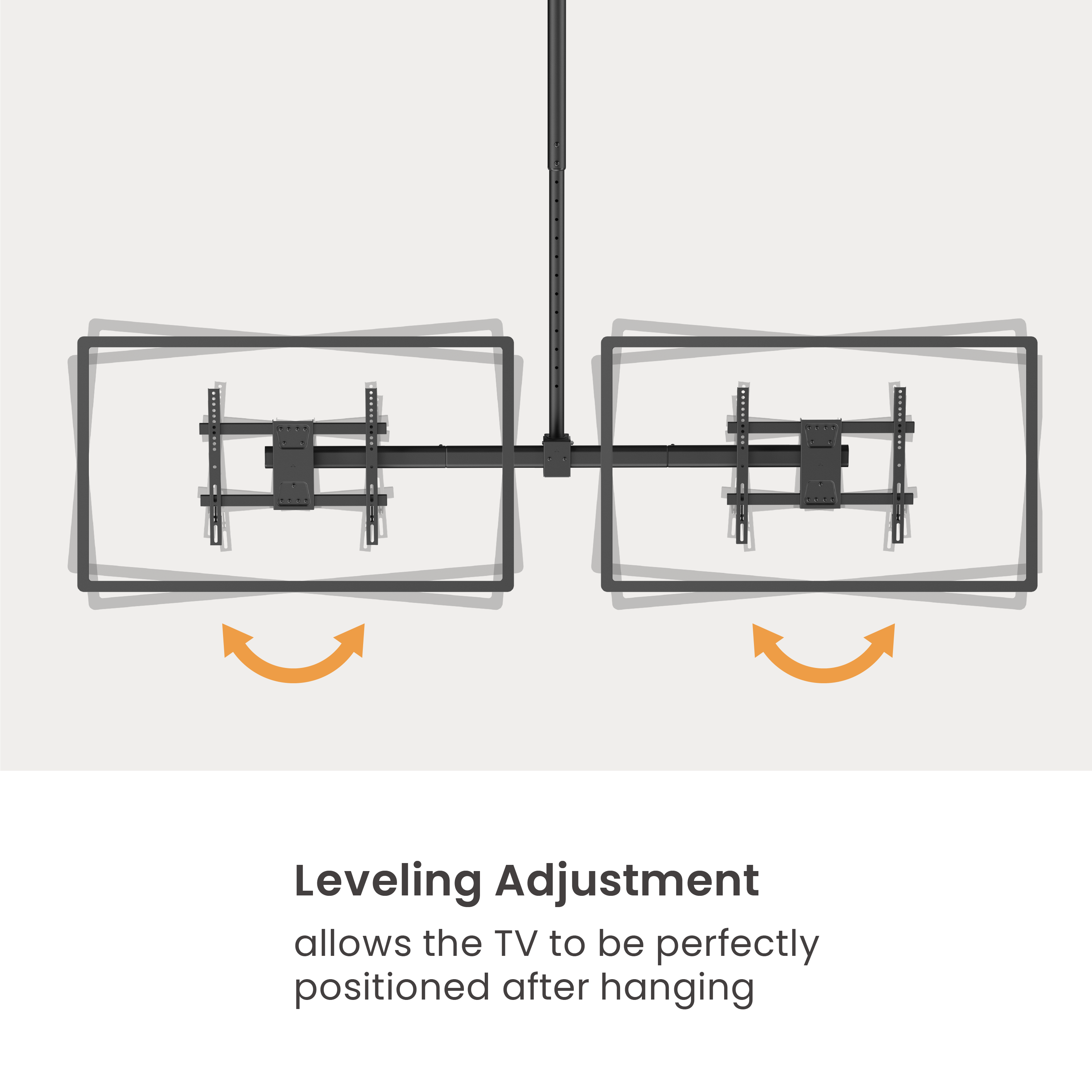 Side-by-Side Dual Screen Heavy-Duty TV Ceiling Mount (Short) Supplier ...