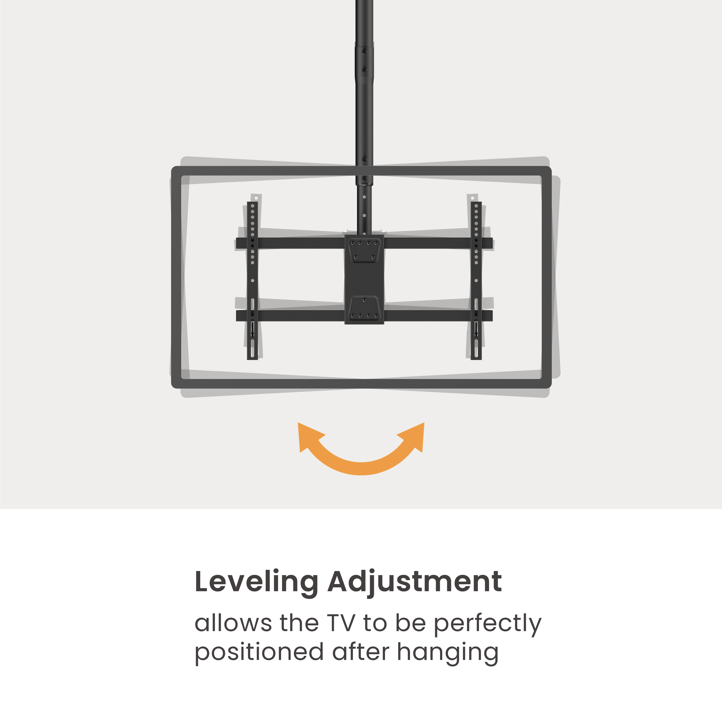 Back-to-Back Dual Screen Heavy-Duty TV Ceiling Mount (Long) Supplier ...