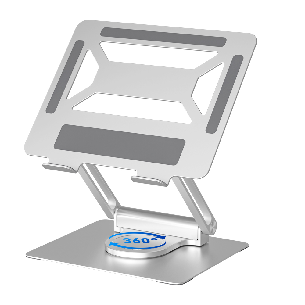 360° Rotating Foldable Laptop Riser with Docking Station Supplier and ...