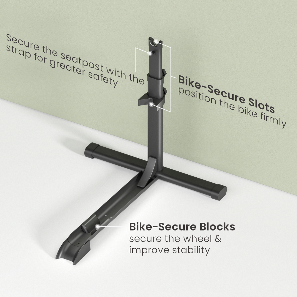 Space-Saving Upright Bike Floor Stand Supplier and Manufacturer- LUMI
