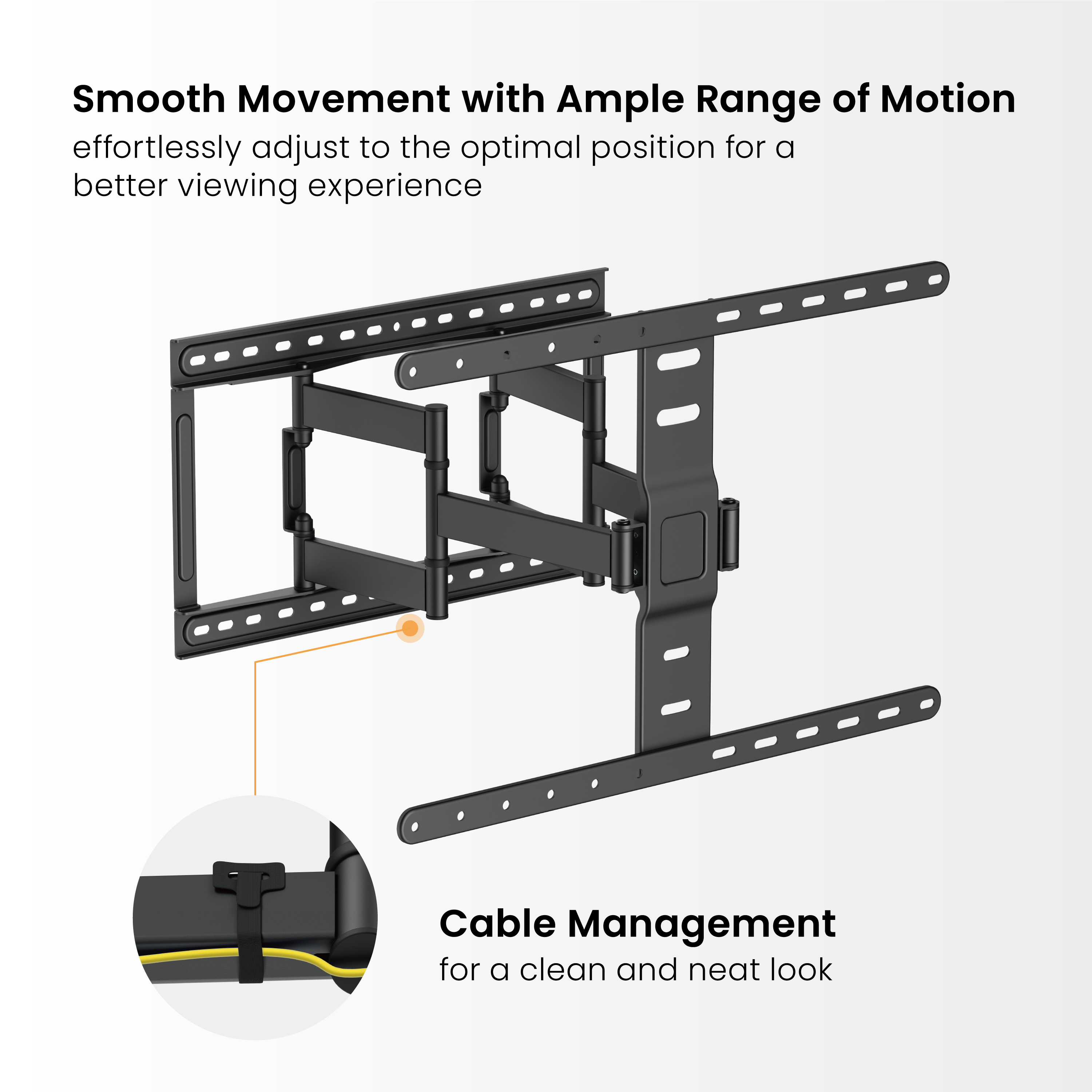 Modern Ultra-Slim Full-Motion TV Wall Mount Supplier and Manufacturer- LUMI