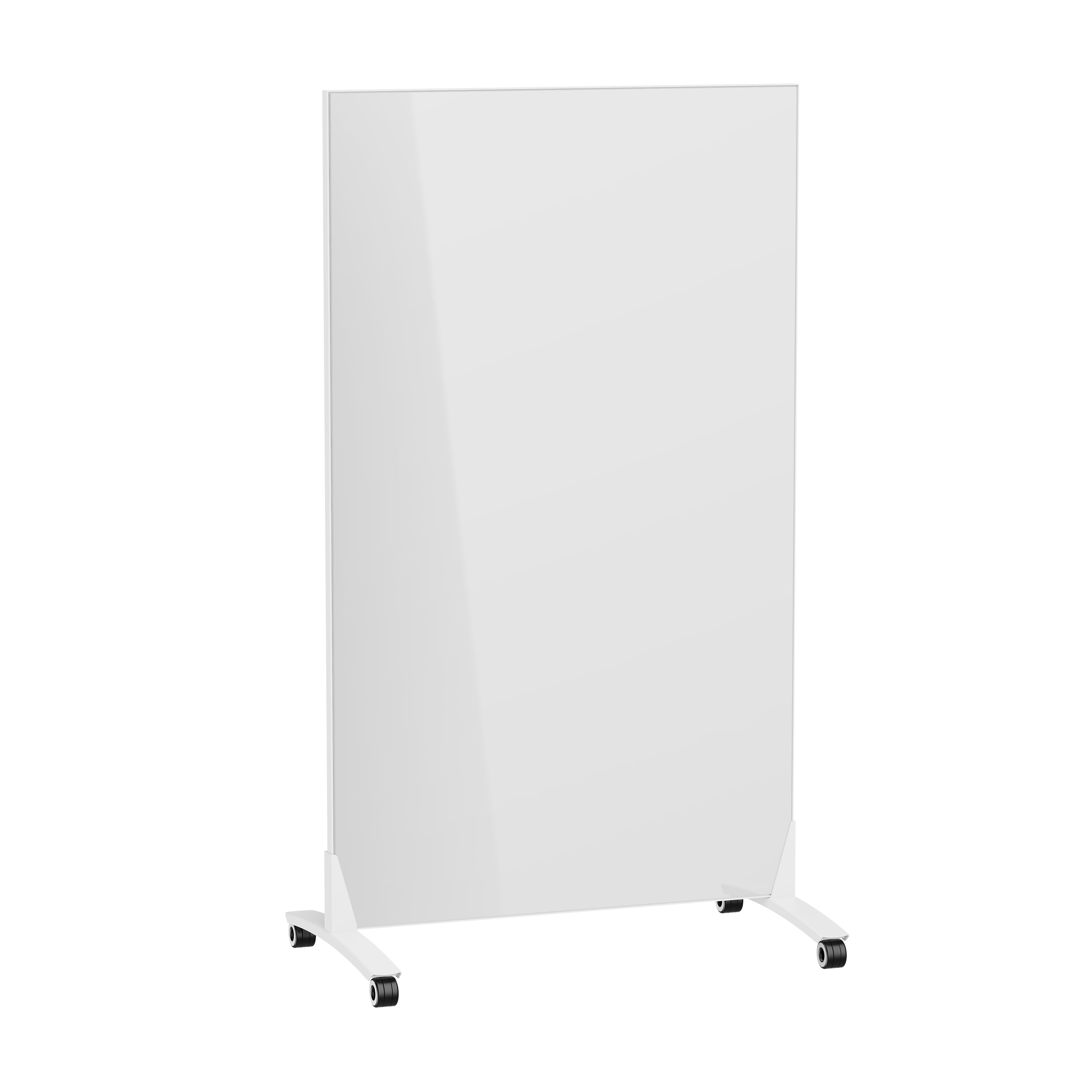 Single-Sided Mobile Magnetic Glass Whiteboard with Felt Back Supplier ...