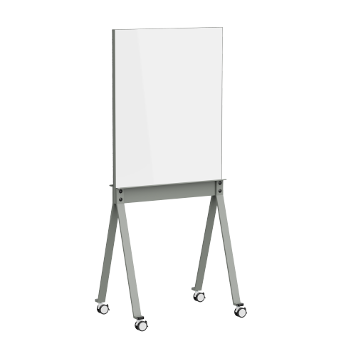 Single-Sided Mobile Magnetic Glass Whiteboard with Felt Back Supplier ...
