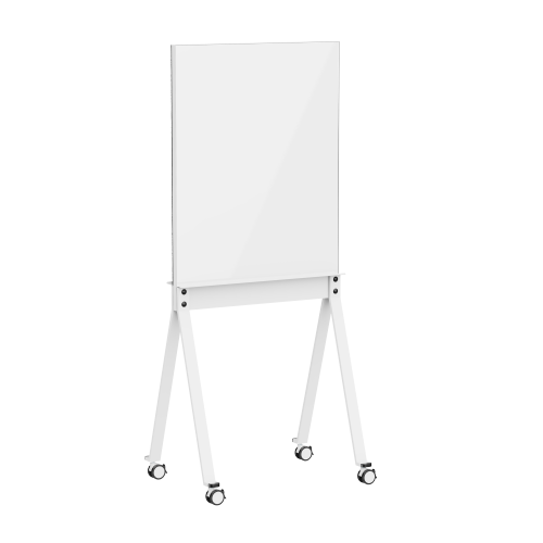 Single-Sided Mobile Magnetic Glass Whiteboard with Felt Back Supplier ...