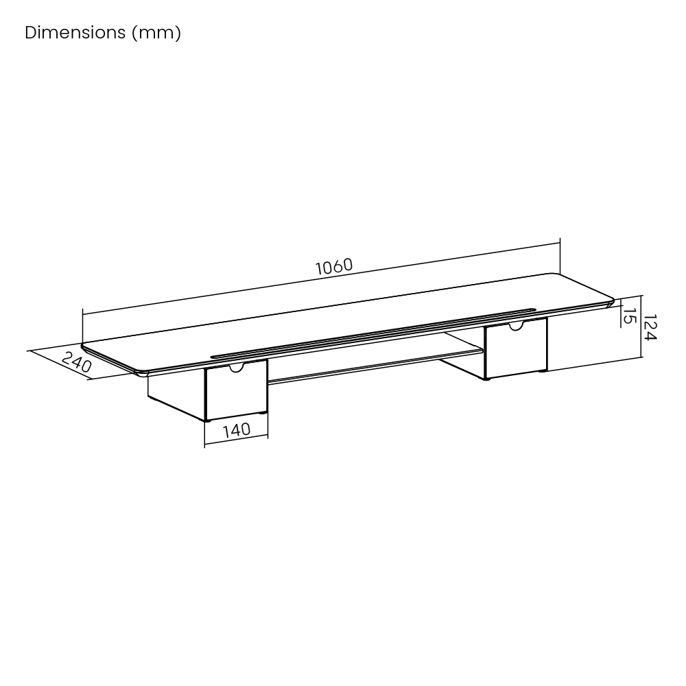 Heavy-Duty Monitor Riser with Drawers & Keyboard Tray Supplier and ...