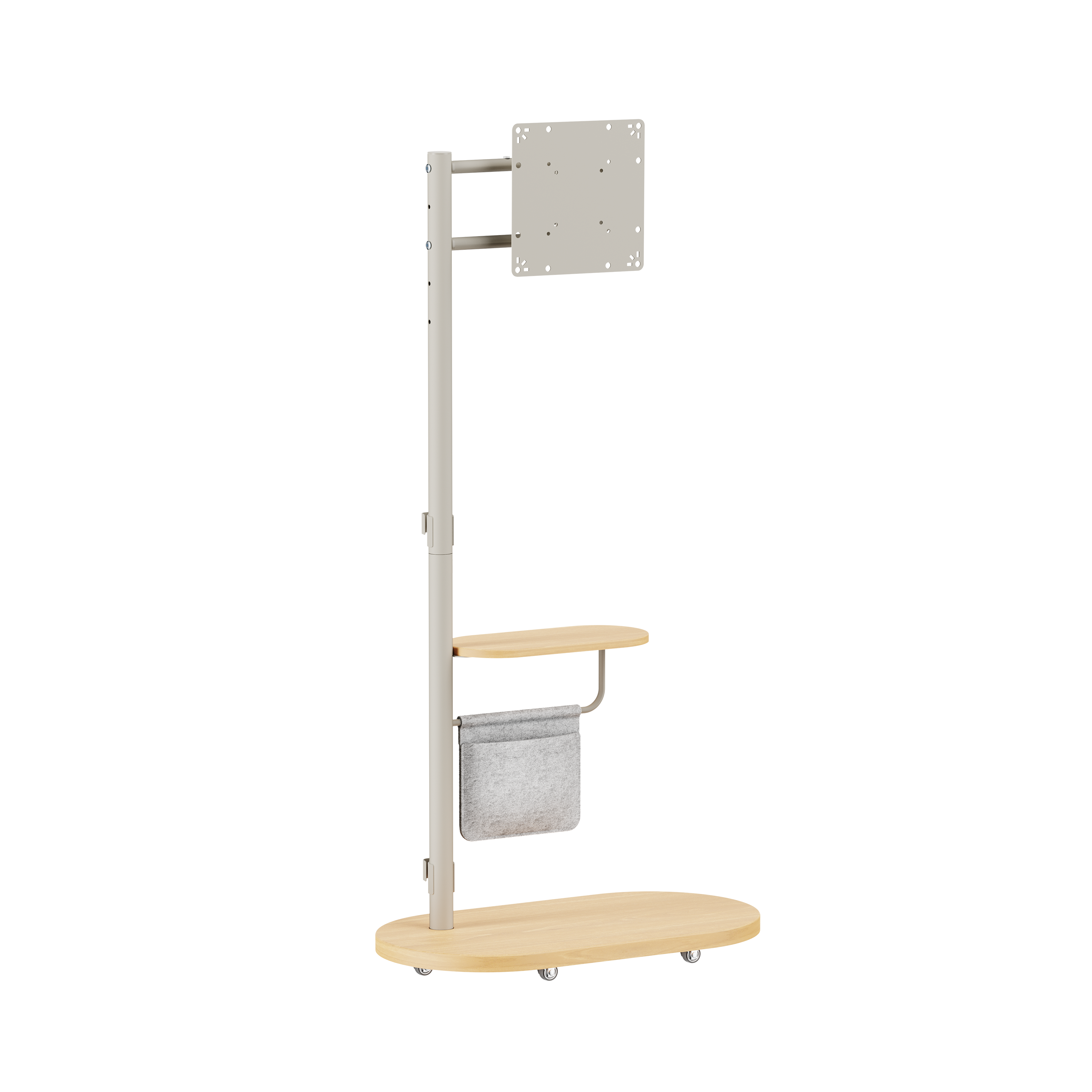 Mobile Display Floor Stand with Cable Clips Supplier and Manufacturer- LUMI