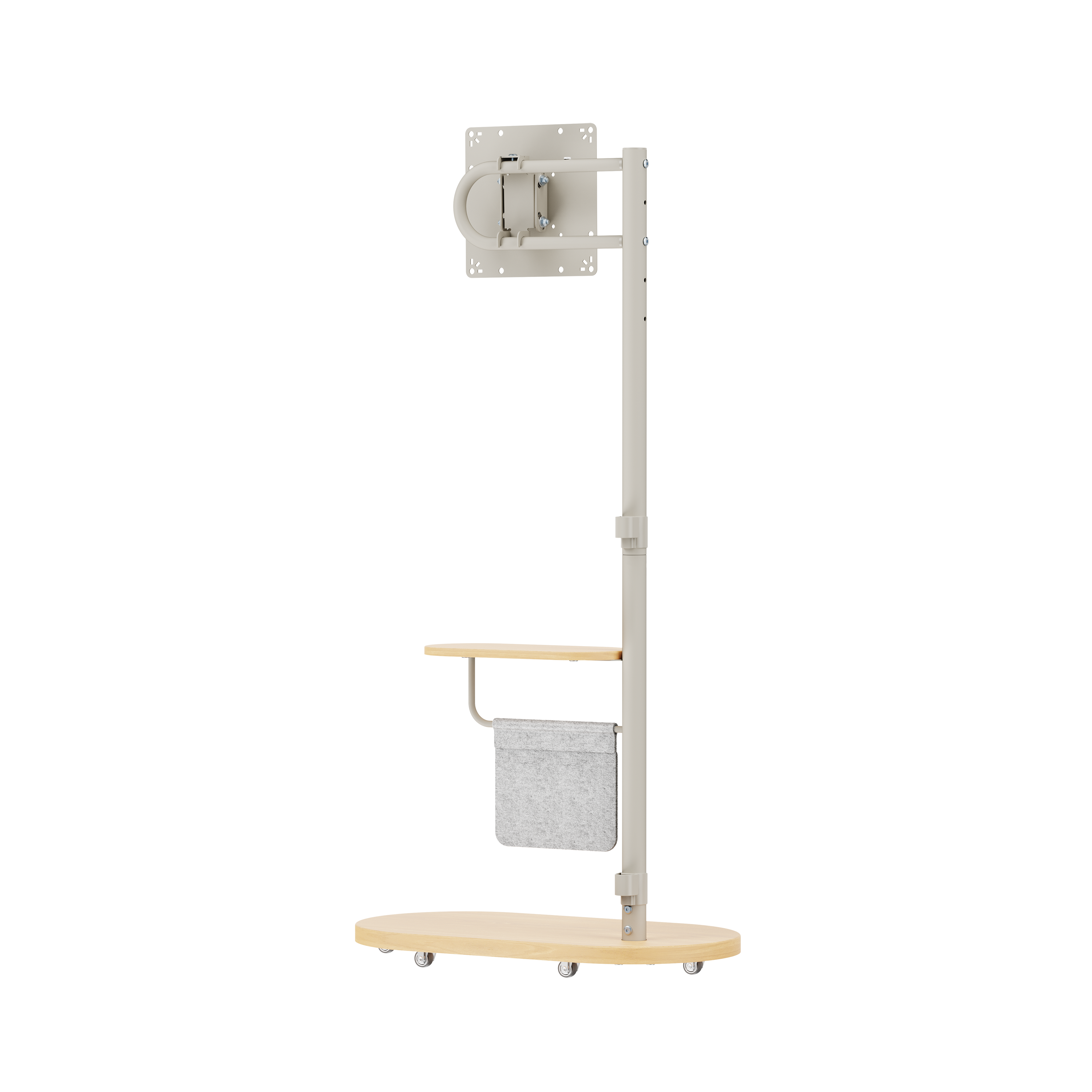 Mobile Display Floor Stand with Cable Clips Supplier and Manufacturer- LUMI