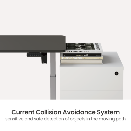 BudgetBoost Standard Column Single-Motor Sit-Stand Desk with Desktop ...