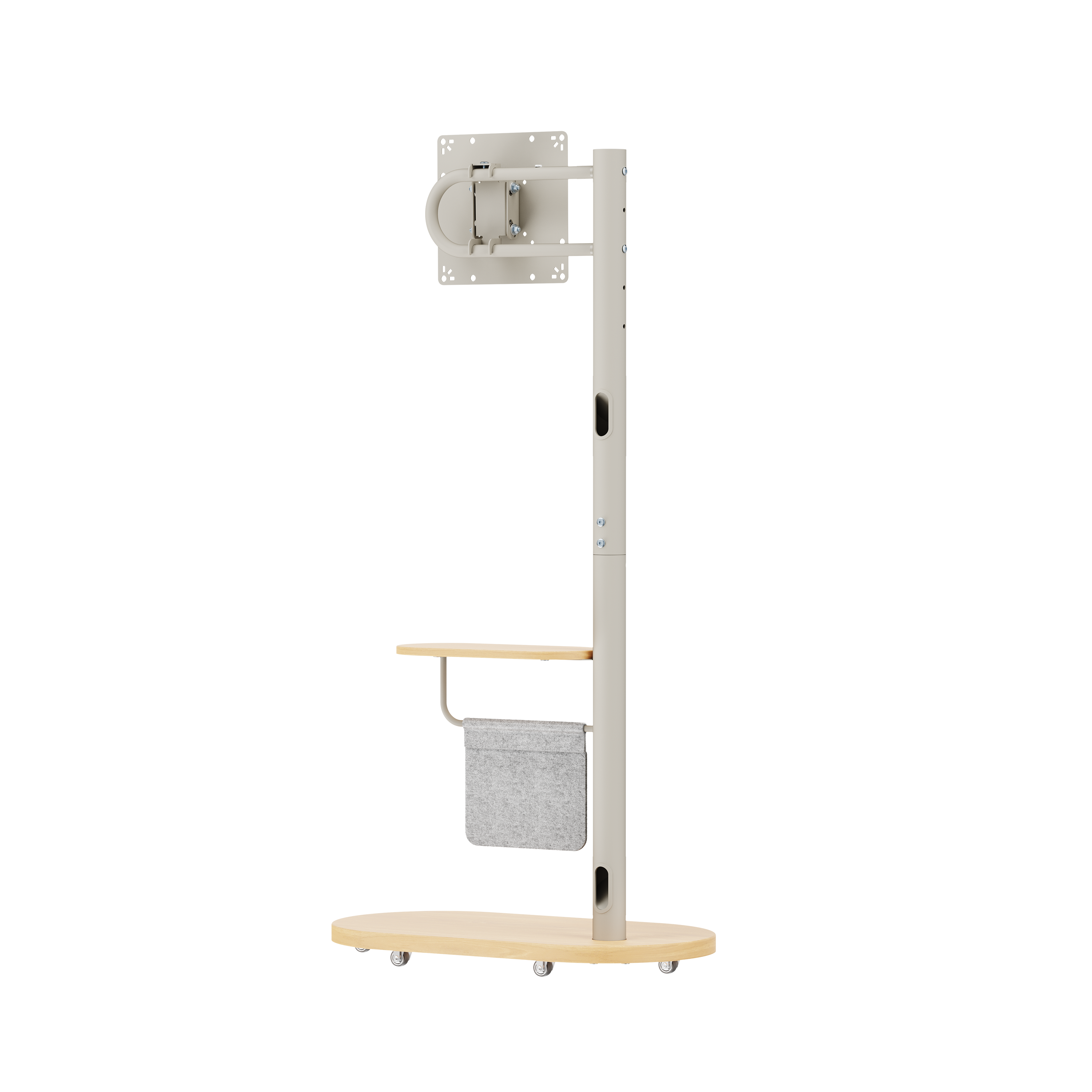 Mobile Display Floor Stand with Integrated Cable Management Supplier ...