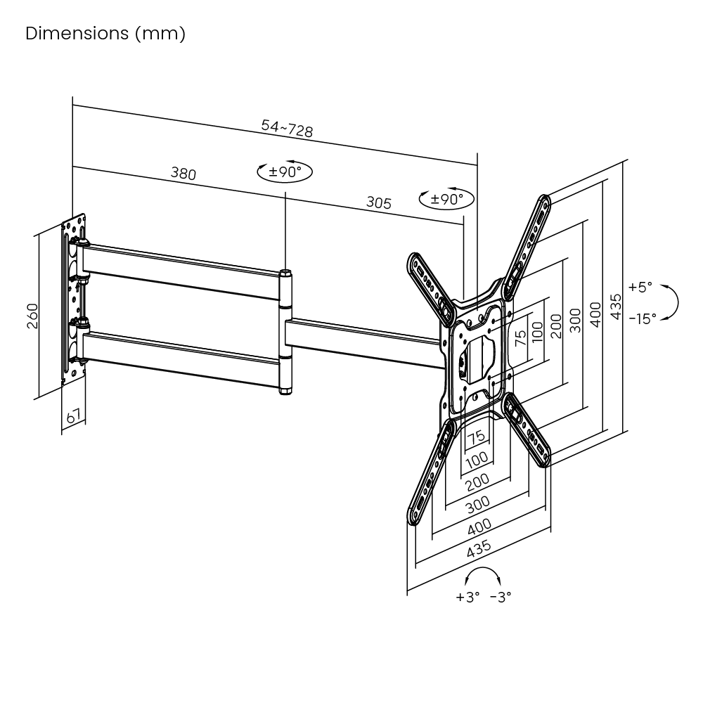 Extra Long Arm Full-Motion TV Wall Mount Supplier and Manufacturer- LUMI