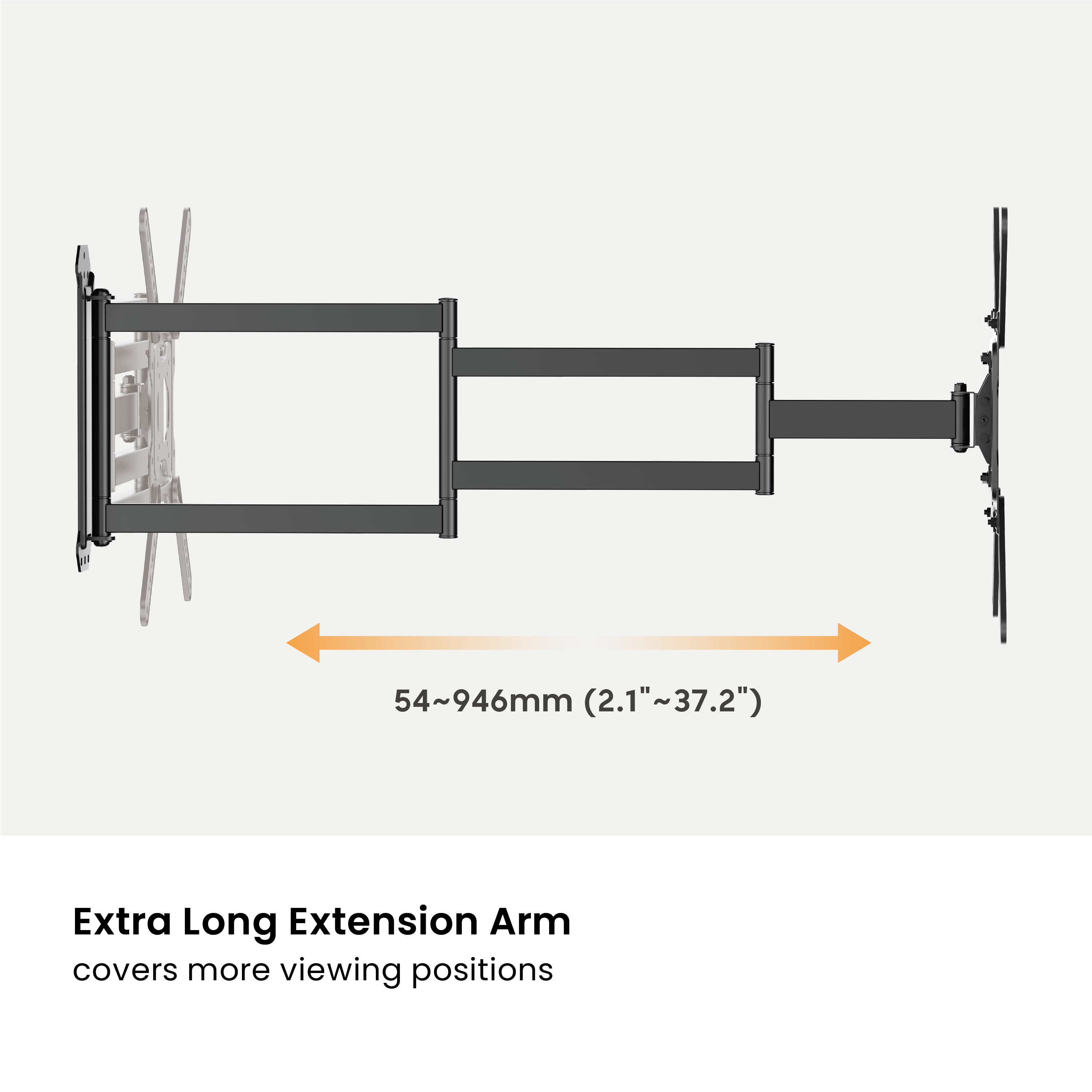 Extra Long Arm Full-Motion TV Wall Mount Supplier and Manufacturer- LUMI