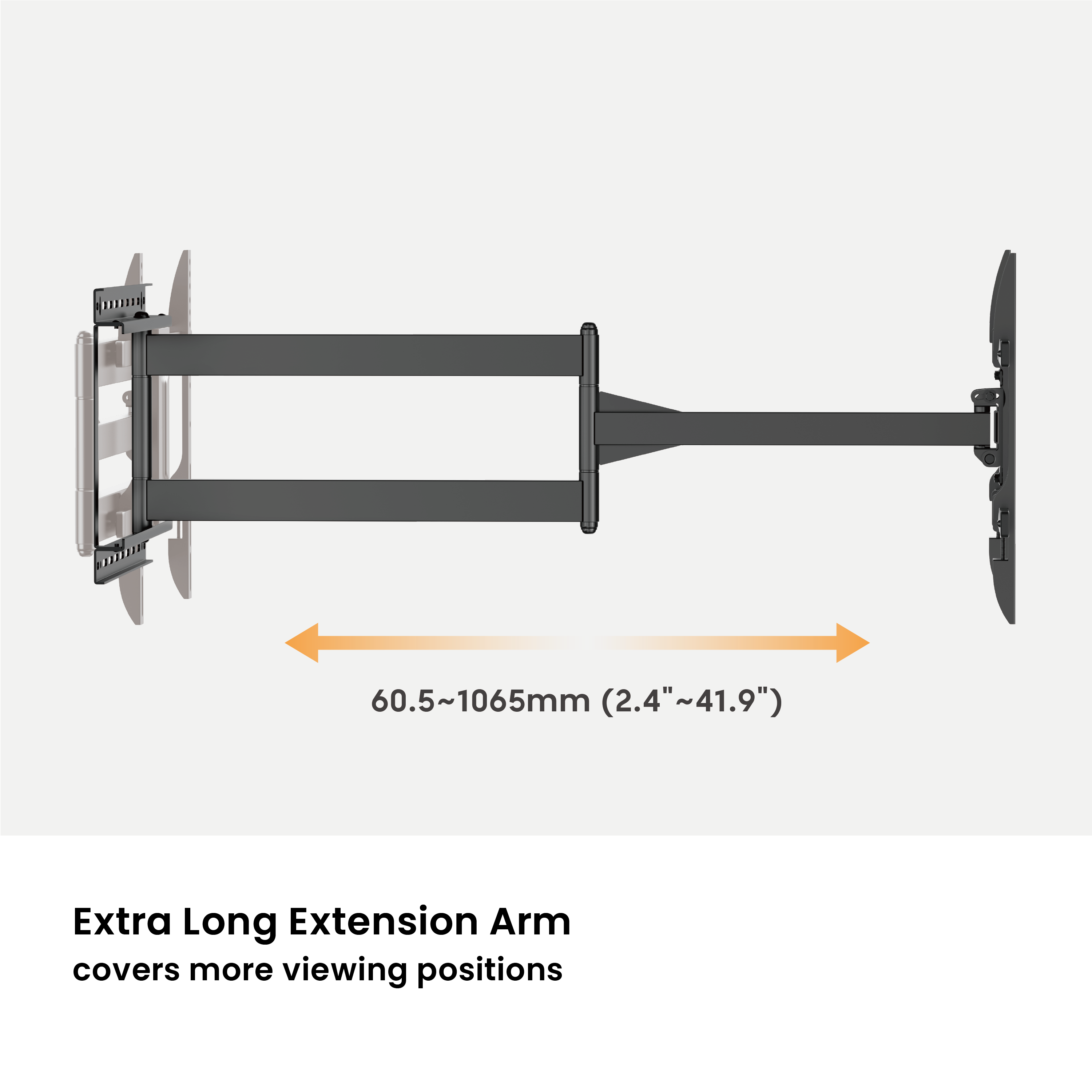 Extra Long Arm Full-Motion TV Wall Mount Supplier and Manufacturer- LUMI
