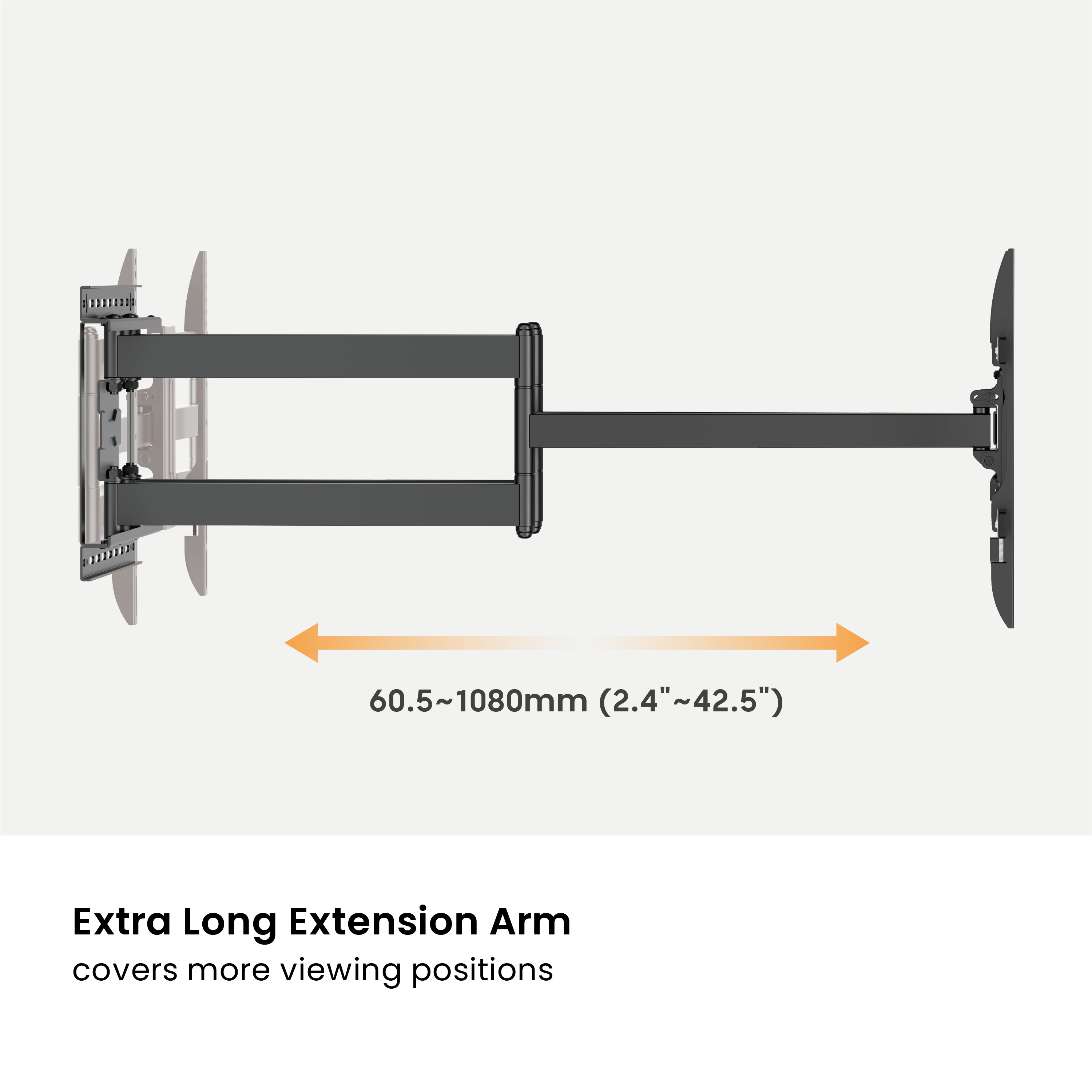 Extra Long Arm Full-Motion TV Wall Mount Supplier and Manufacturer- LUMI