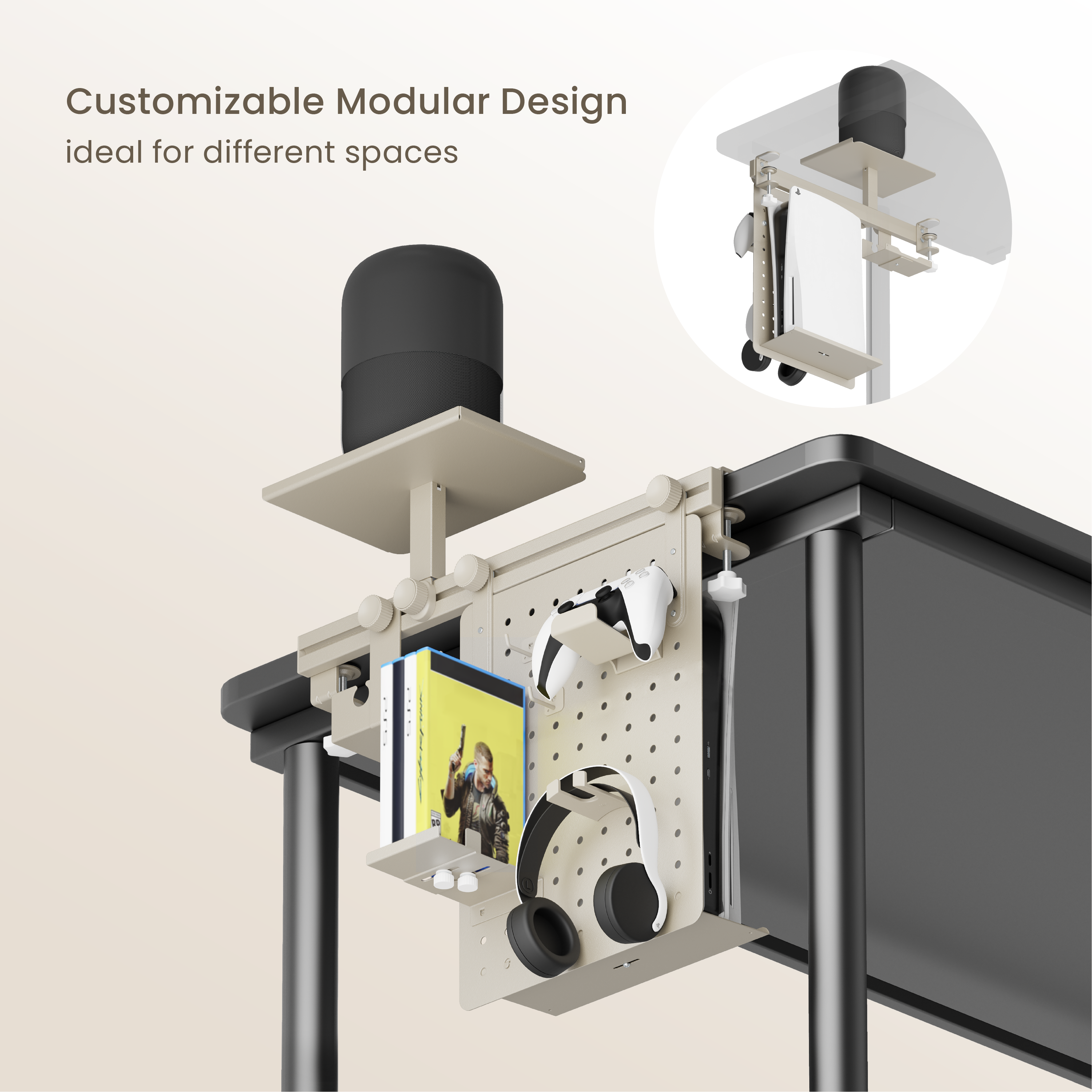 Deskmatics Gaming Rail Storage System Supplier and Manufacturer- LUMI