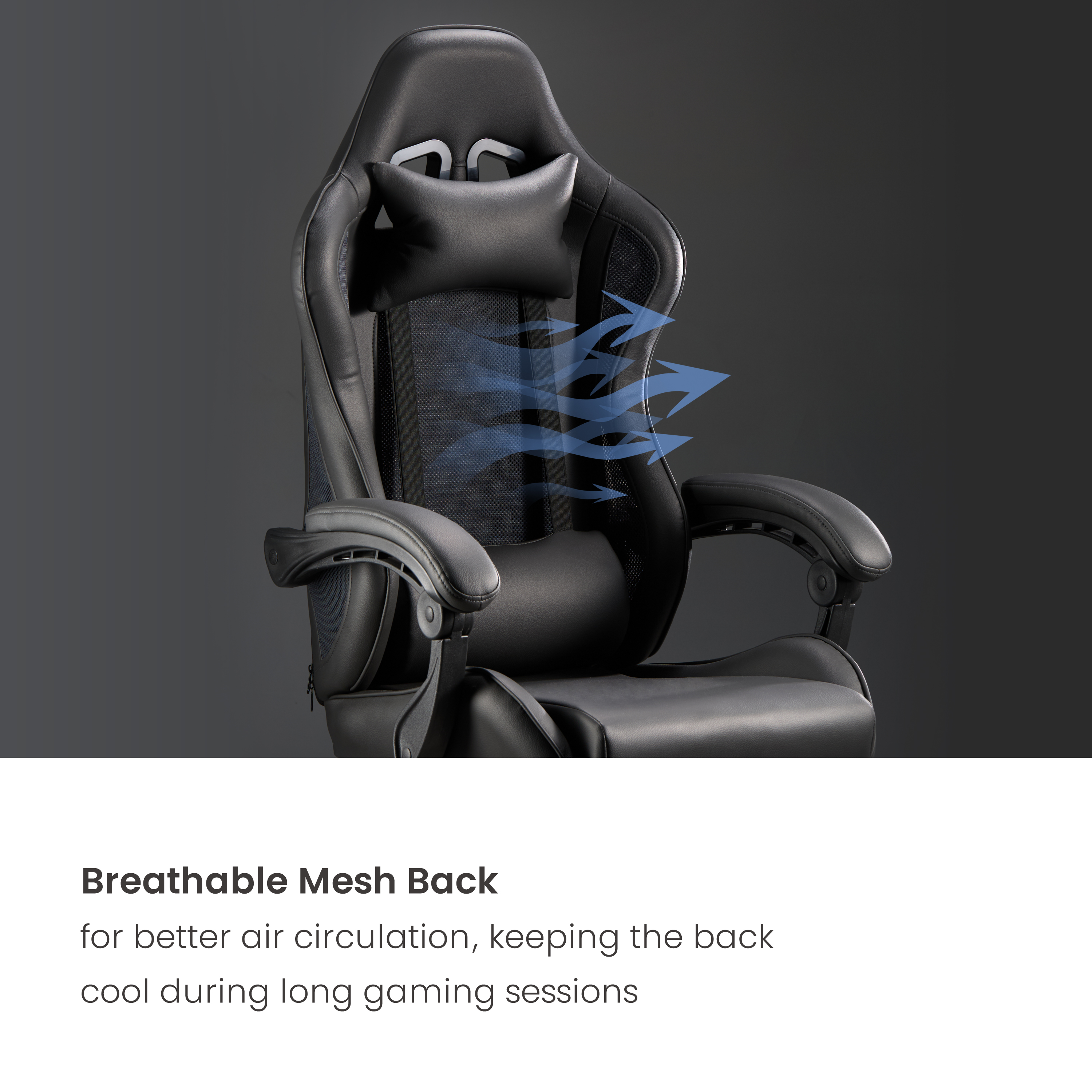 Comfy Mesh Back Heavy-Duty Gaming Chair Supplier and Manufacturer- LUMI