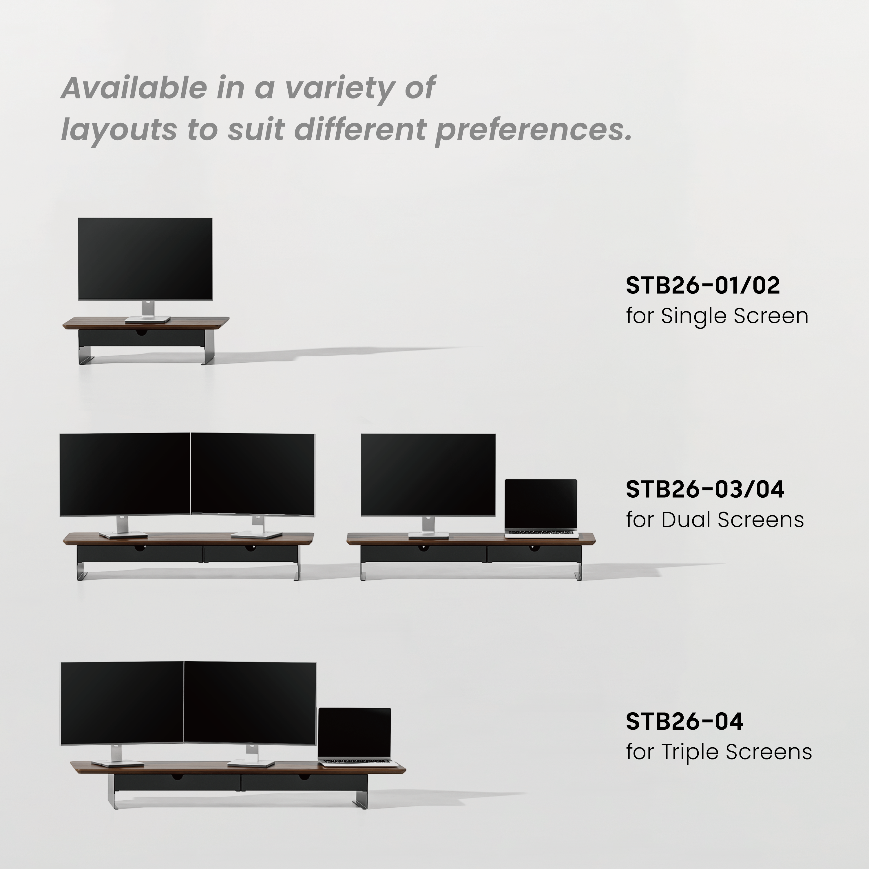 Large Heavy-Duty Monitor Riser with 2-Drawer Supplier and Manufacturer ...