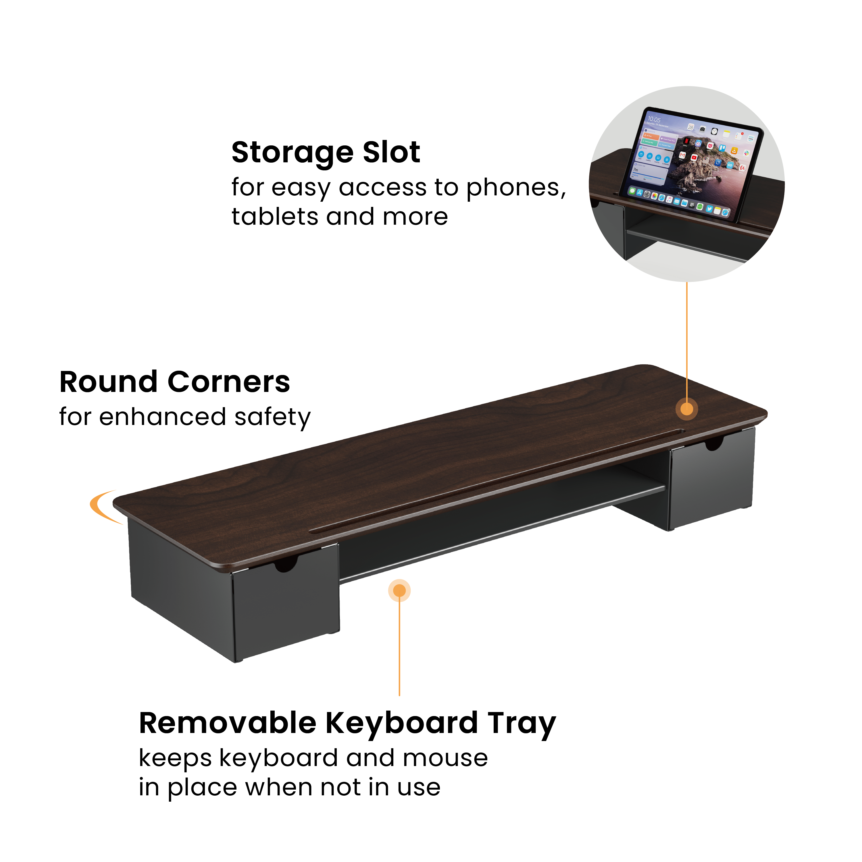 Heavy-Duty Monitor Riser with Drawers & Keyboard Tray Supplier and ...