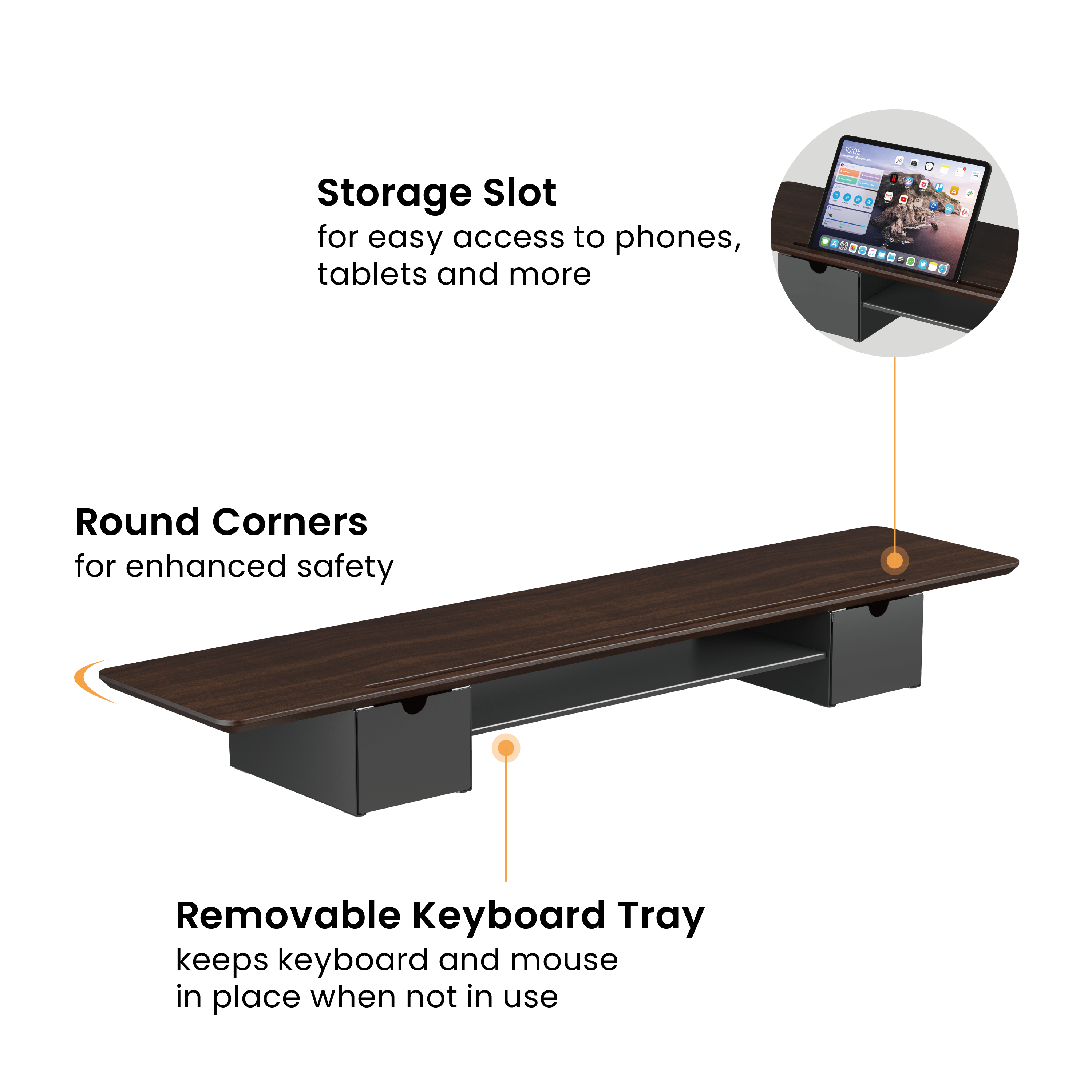 Heavy-Duty Monitor Riser with Drawers & Keyboard Tray Supplier and ...