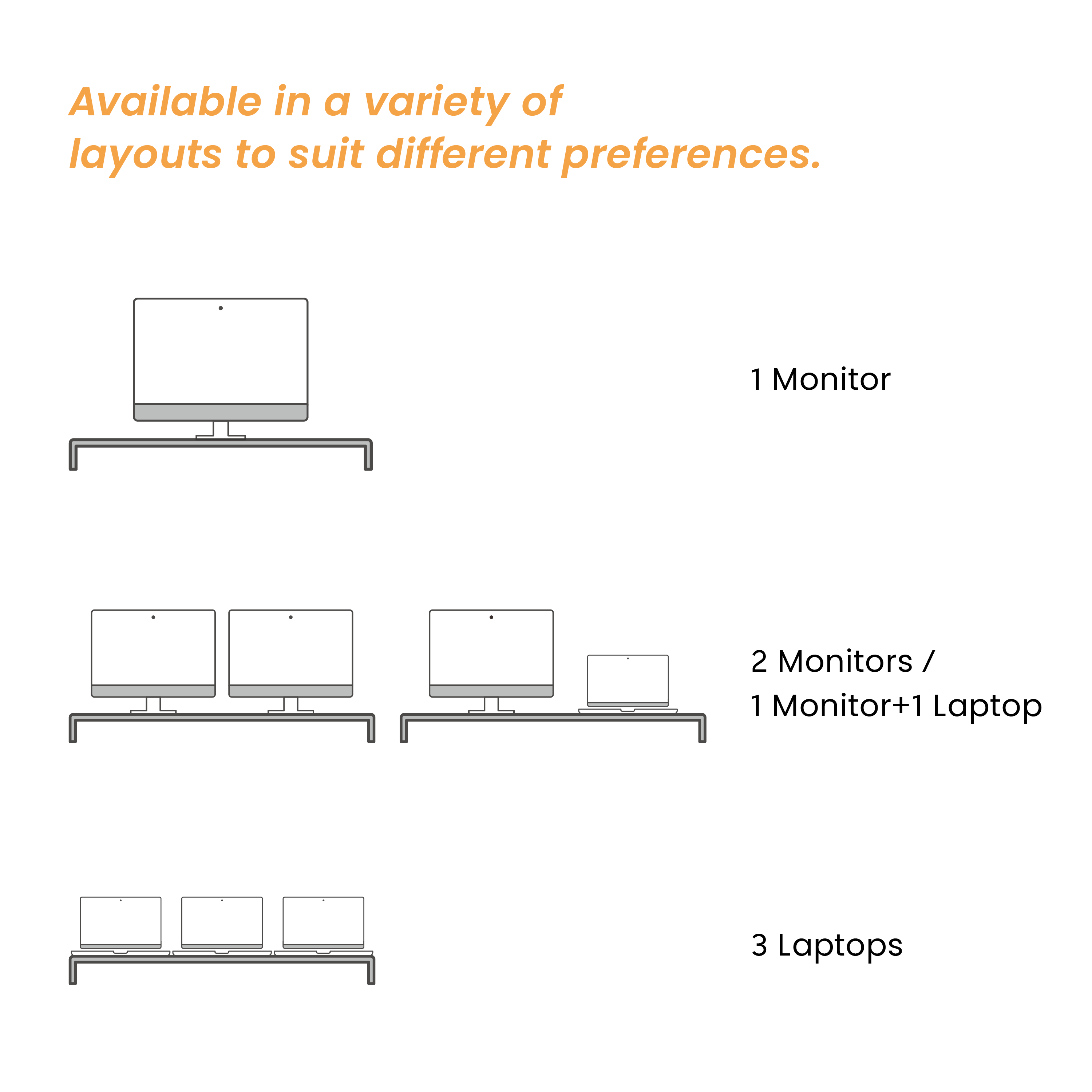 Heavy-Duty Monitor Riser with Drawers & Keyboard Tray Supplier and ...