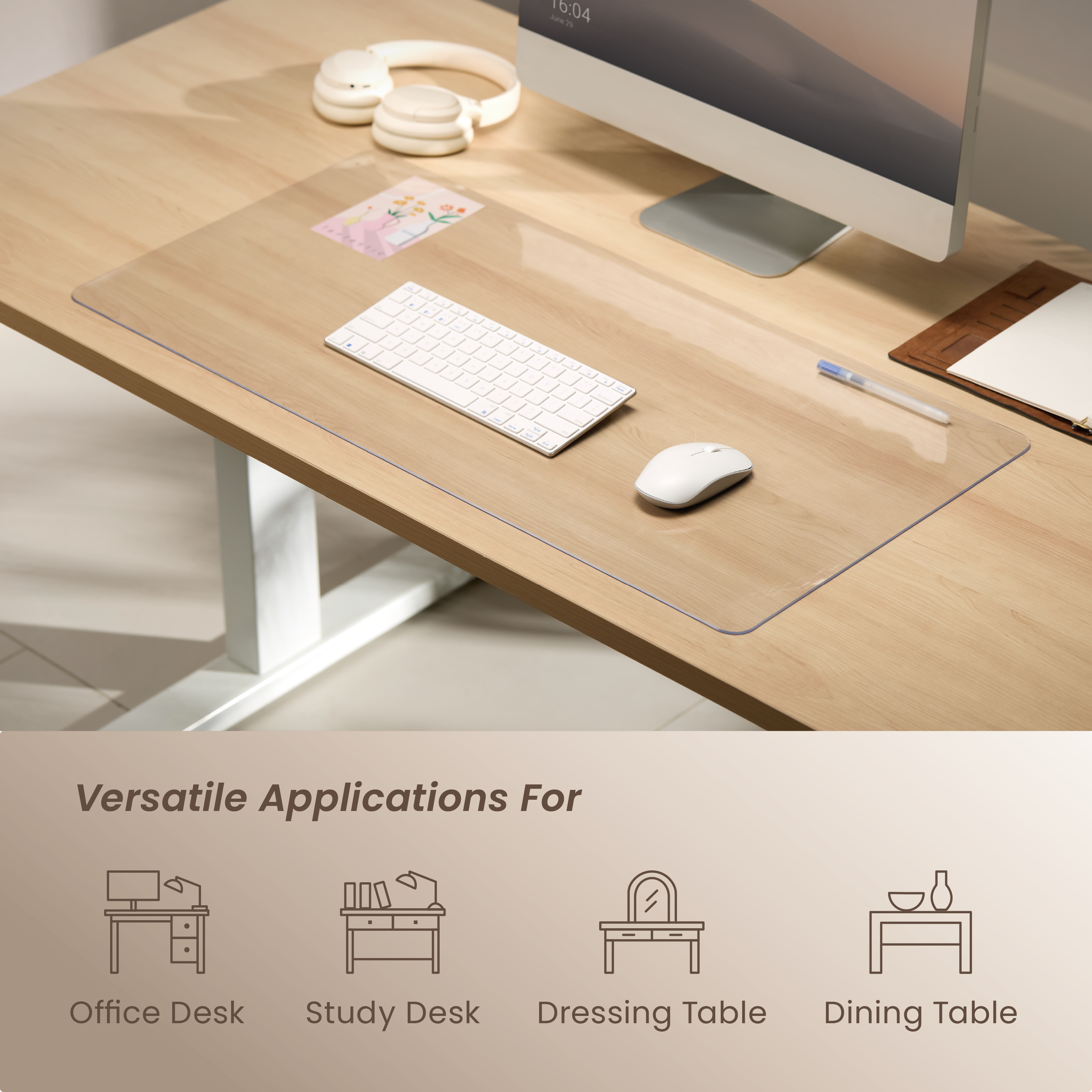 800mmx400mm Clear Desk Pad Supplier and Manufacturer- LUMI