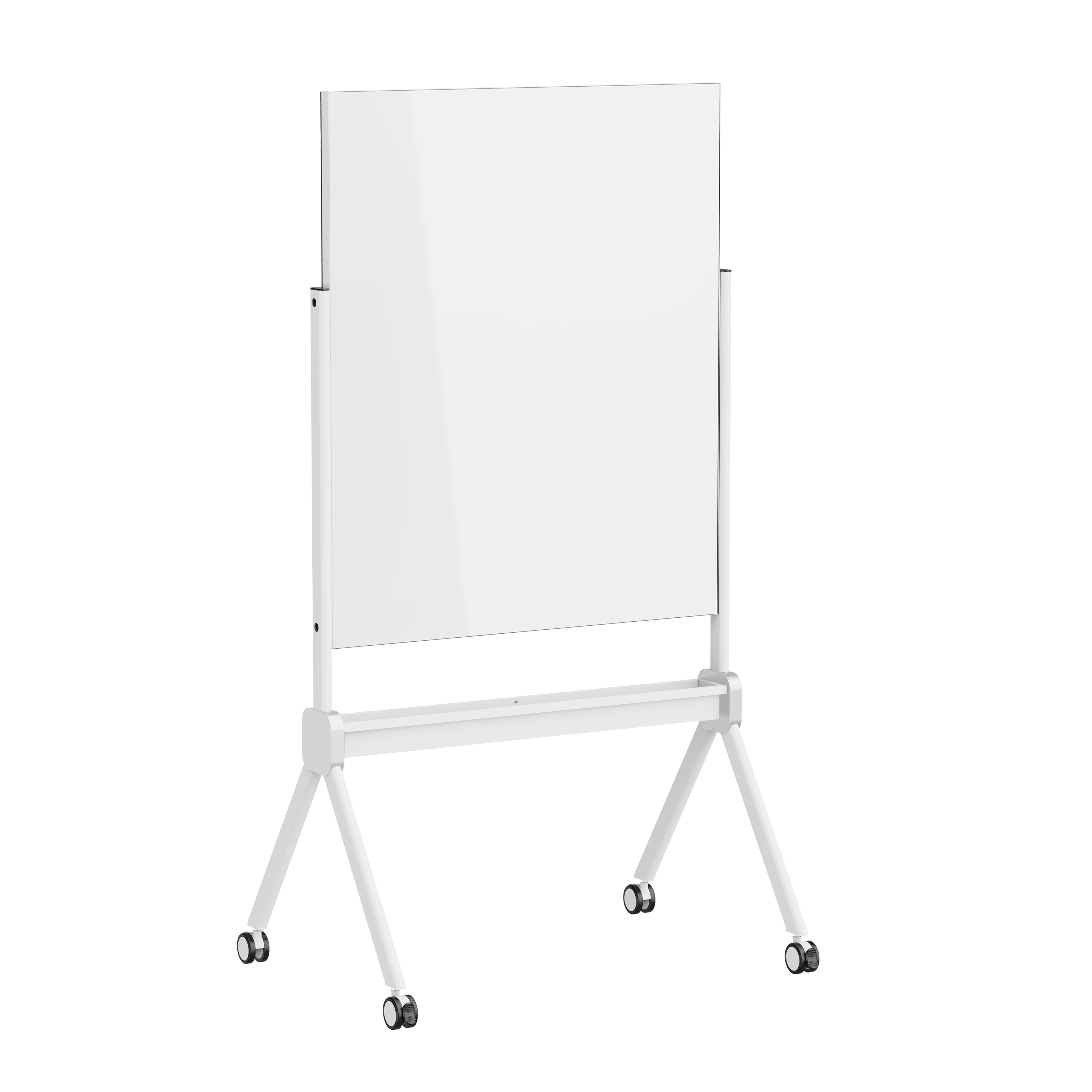 Single-Sided Mobile Magnetic Glass Whiteboard with Felt Back Supplier ...
