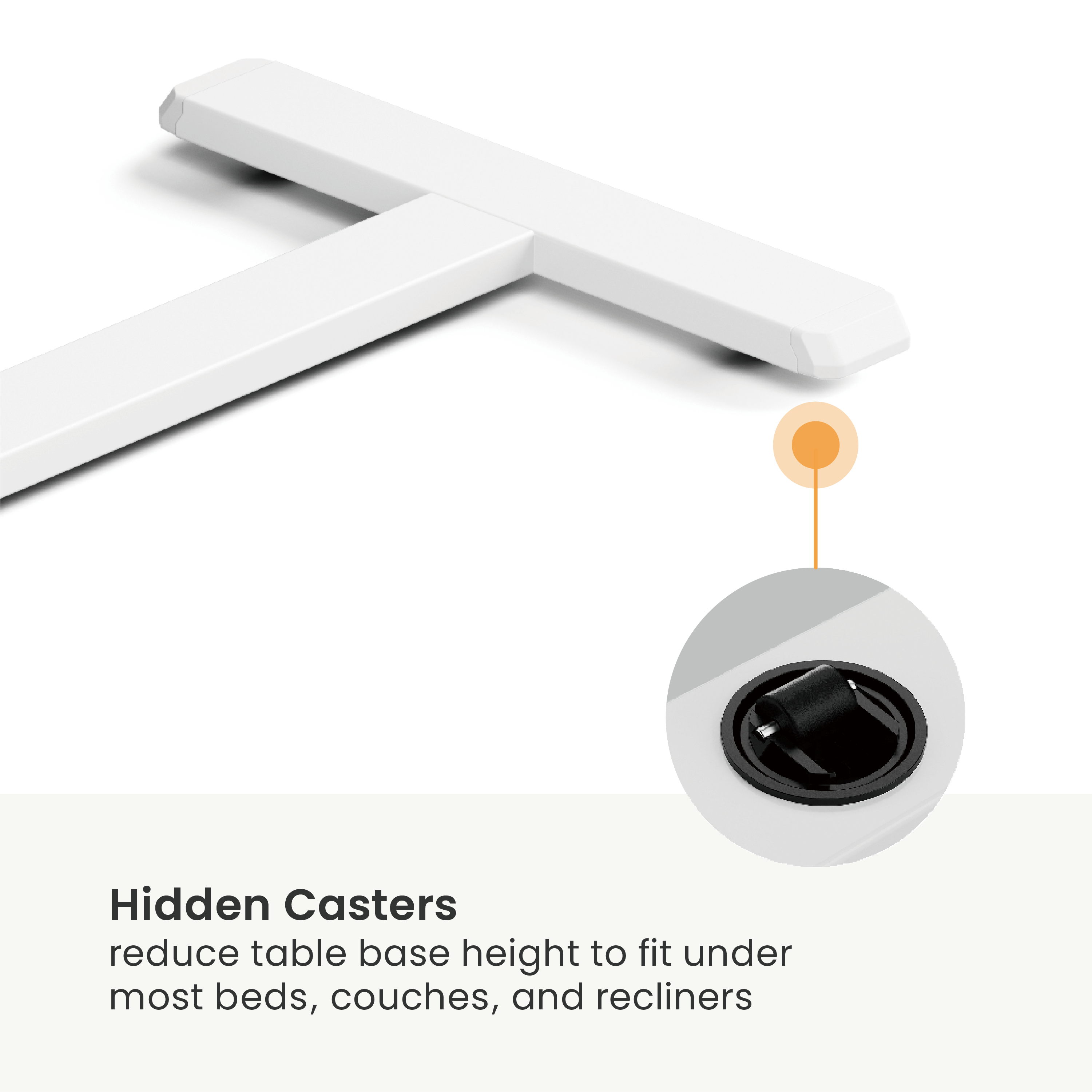 Mobile Height Adjustable Side Table with Tiltable Tabletop Supplier and Manufacturer- LUMI