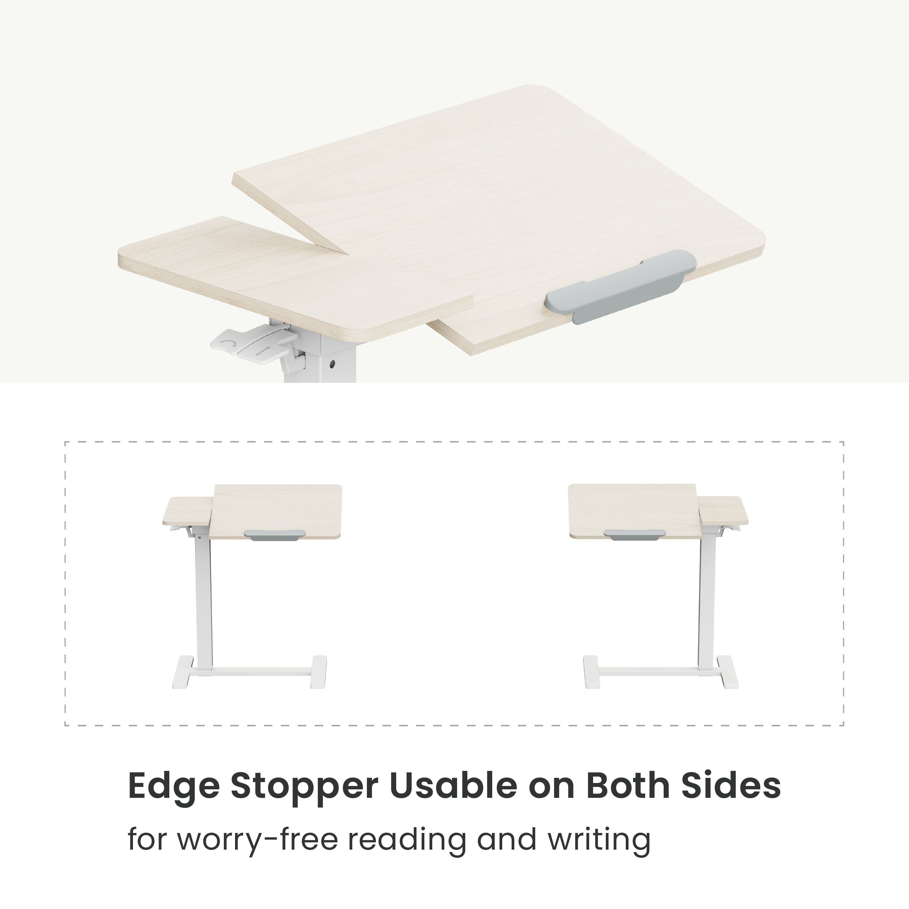 Mobile Height Adjustable Side Table with Tiltable Tabletop Supplier and ...