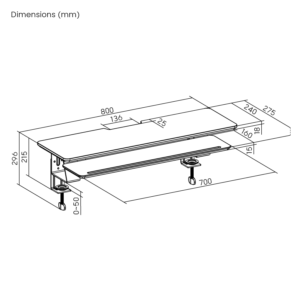 Compact 2-Layer Clamp-On Monitor & Laptop Riser Supplier and ...