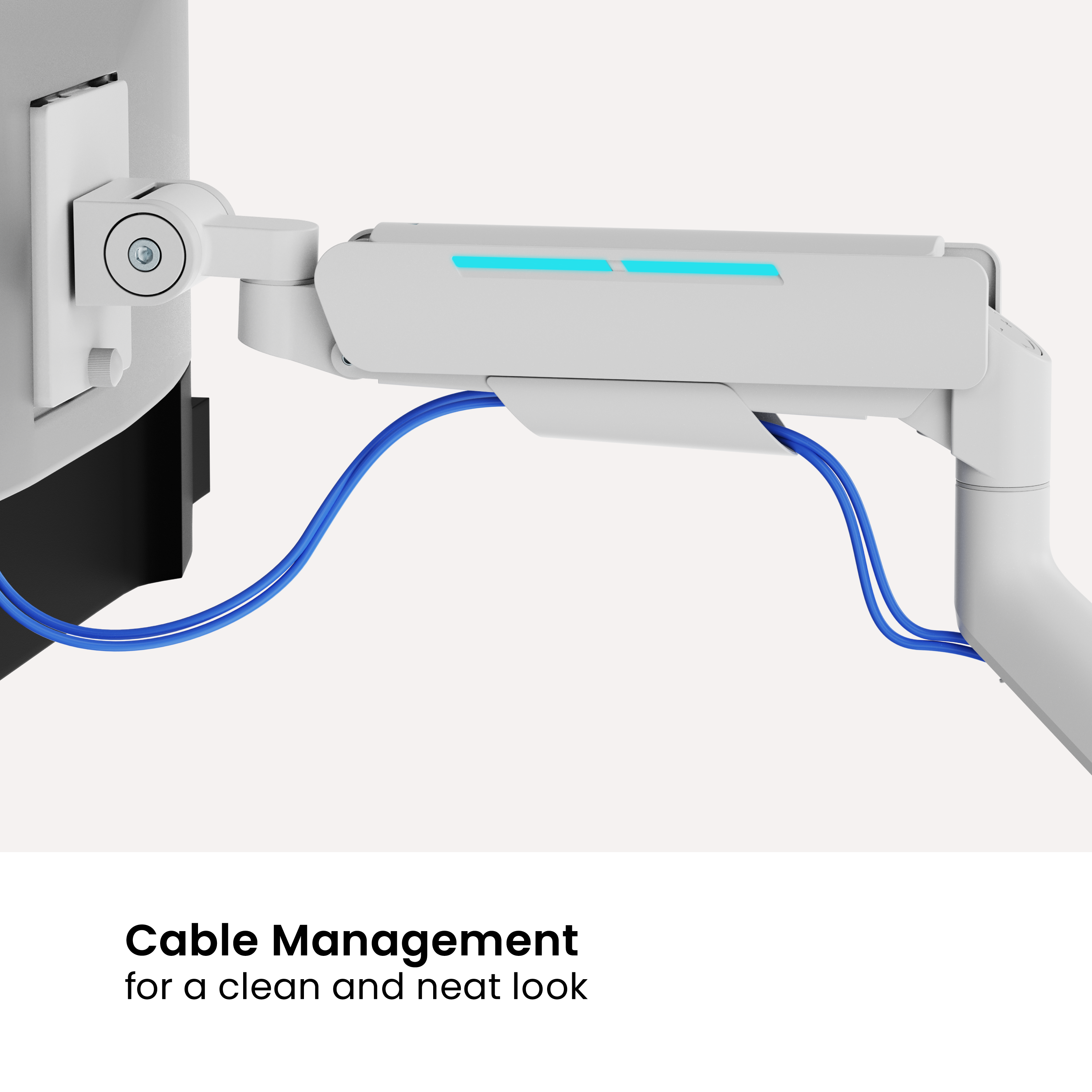 Heavy-Duty RGB Gaming Monitor Arm For Dual Monitors Supplier and ...